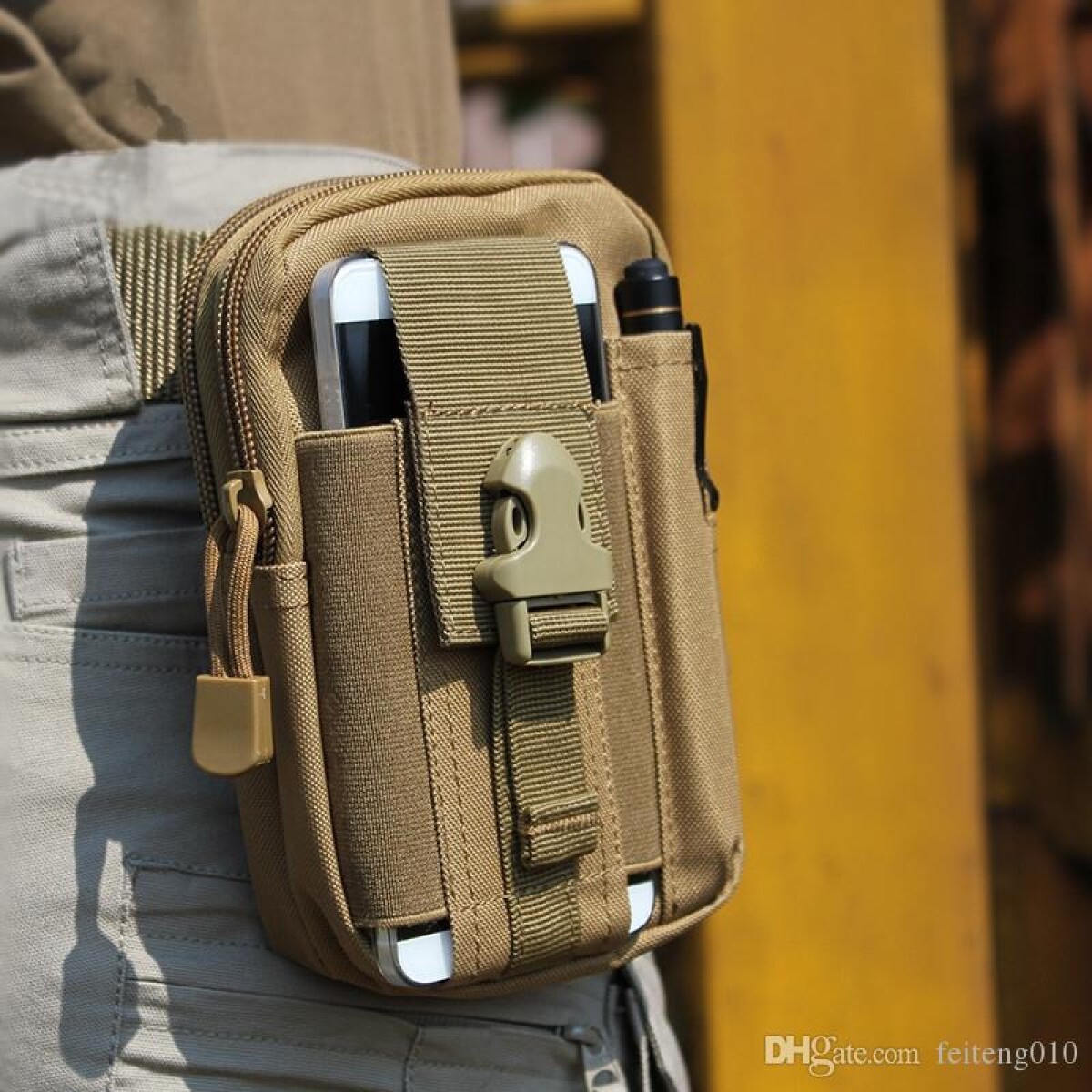 Pouch táctico sistema molles - Caqui — Aventureros