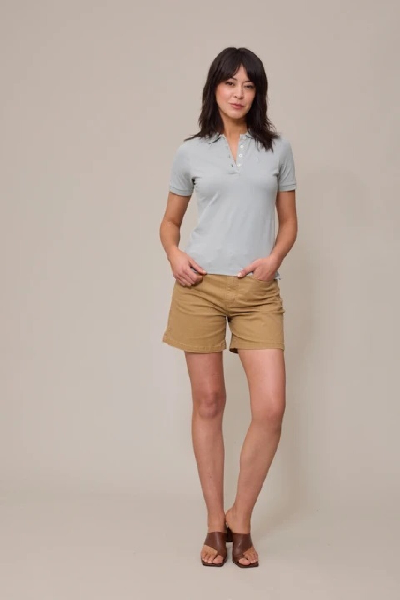 SHORT POLANCO LORIANA - MARRON — Unica Jeans