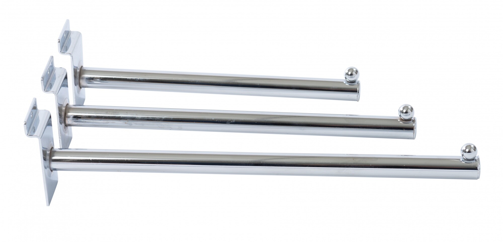 Ménsula Curva Con Tope Esférico Para Ranurado 30 Cm — Mundo M