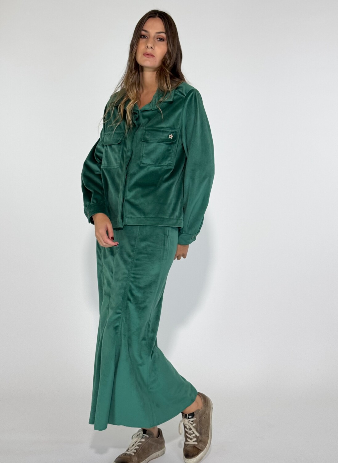 POLLERA ADELE - VERDE — Panthai