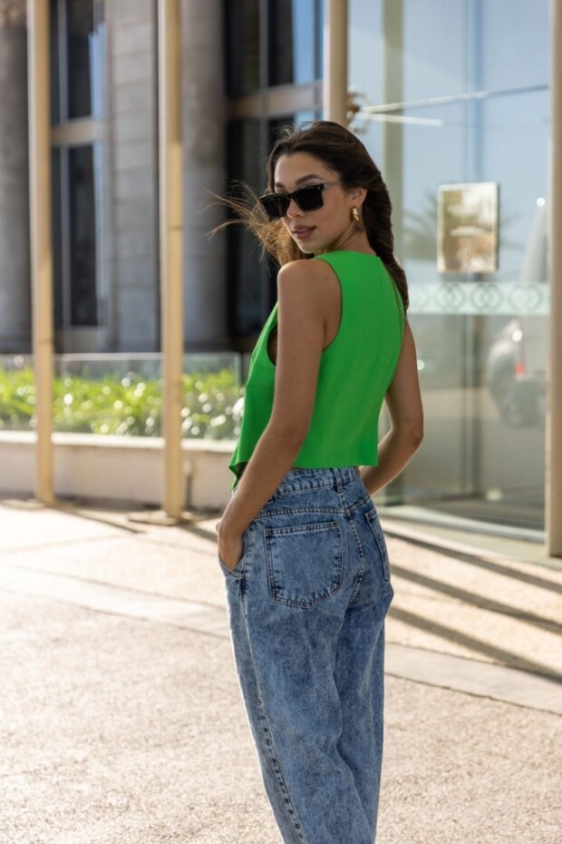 Chaleco Belum - Verde Esmeralda — Peonia