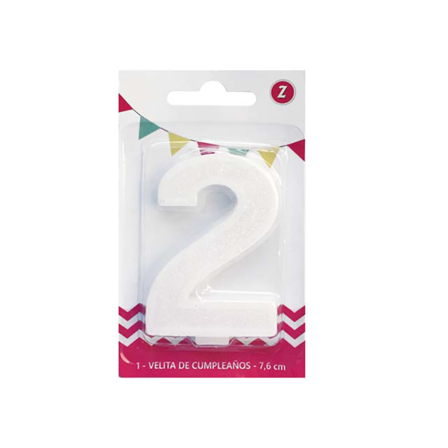 Velita Grande Glitter N°2 Blanco — Zanetti