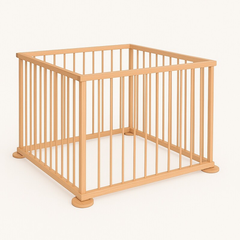 Corral Plegable De Madera Bebé - Seguro, Resistente Plegable — Mundo Shop