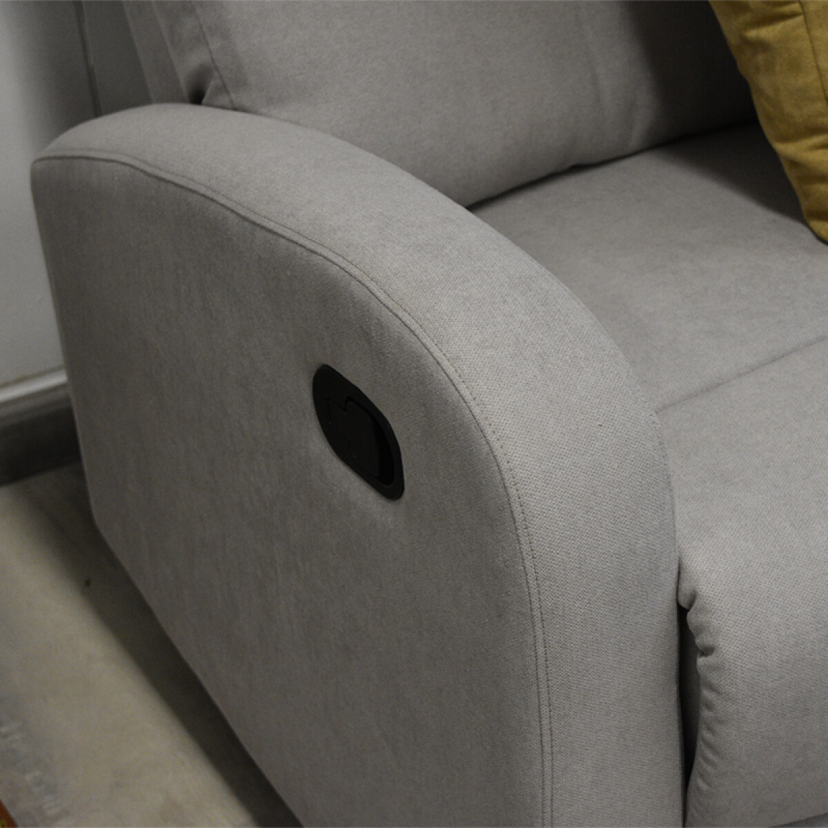 Reclinable Fine 3 cuerpos gris — Serra Amoblamientos