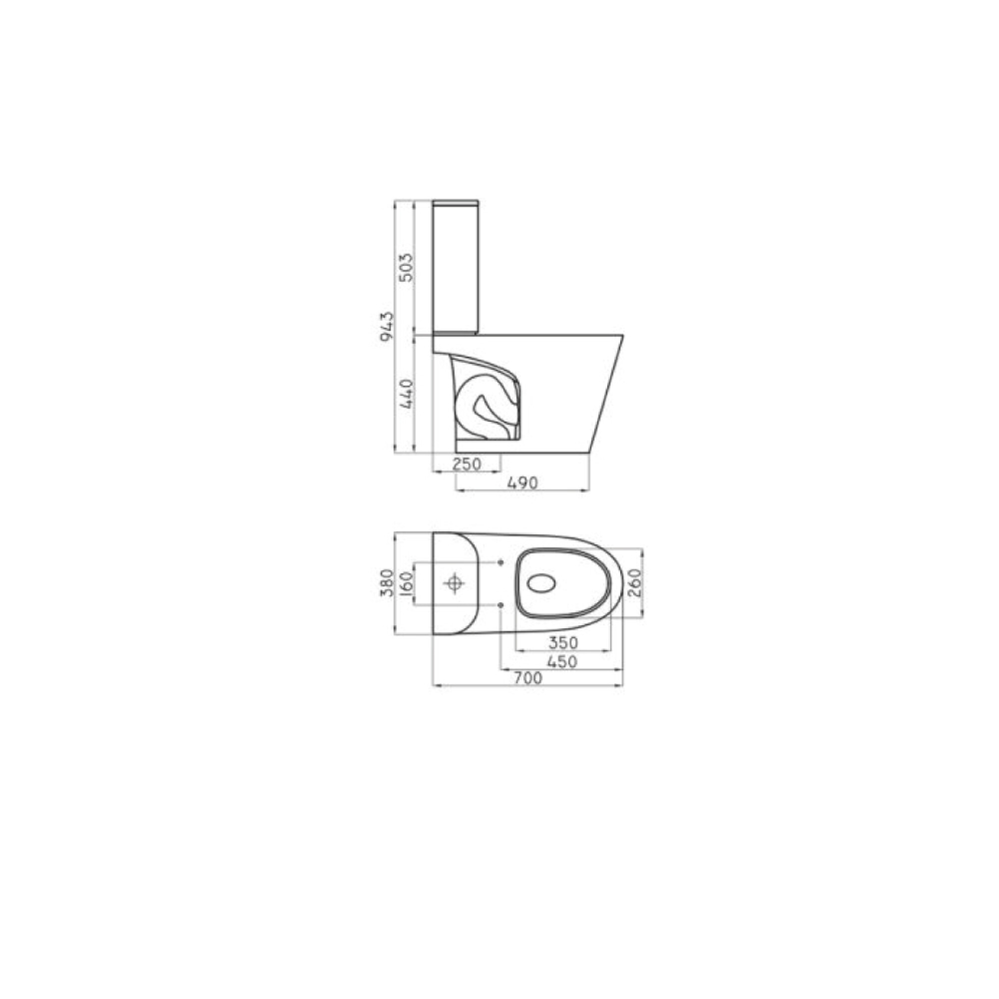 Inodoro Largo Marina — Bagno & Company