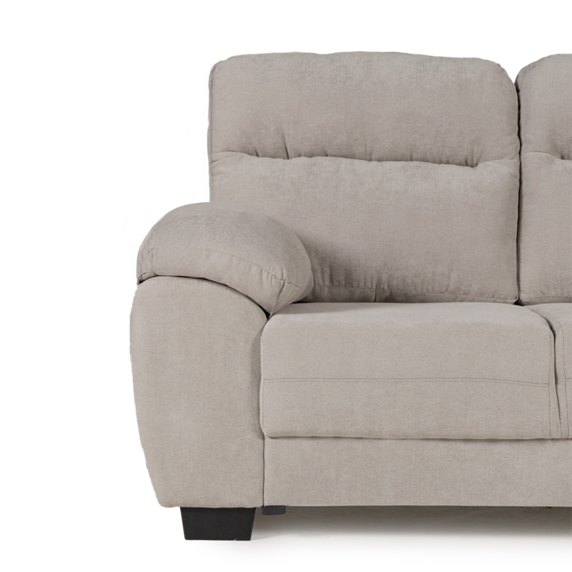 Sofá Serena (Outlet) - Tela Microfibra - 2 cuerpos - Berlin 05 (Ceniza ...