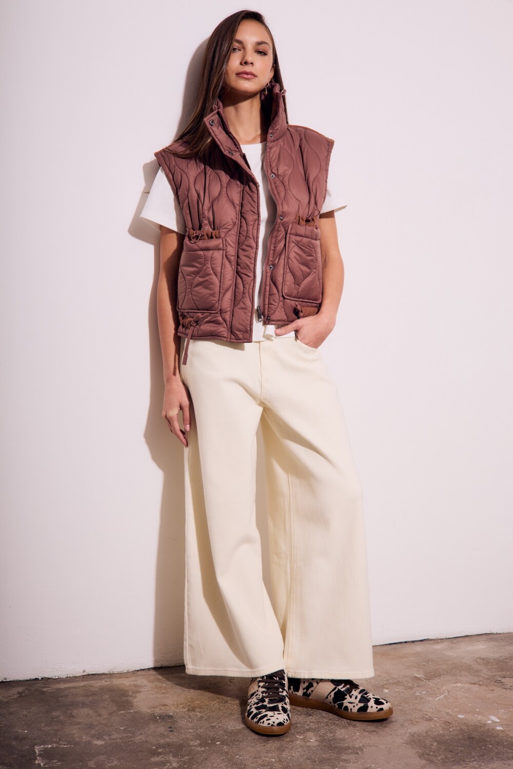 Chaleco Reversible - Marrón — Lemon