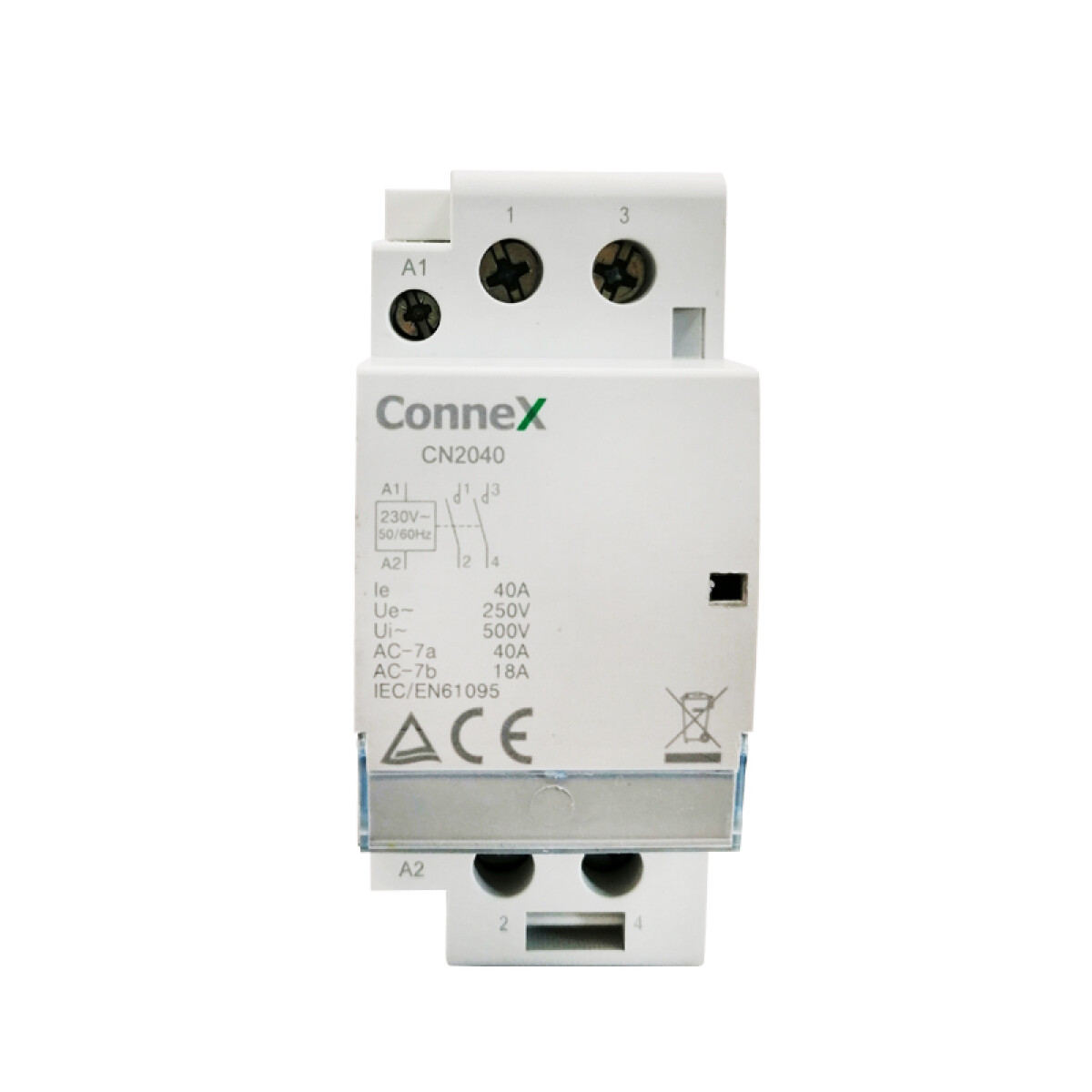 Contactor modular p/riel DIN 2P 2NA 40A 220Vac - CN2040 — Fivisa