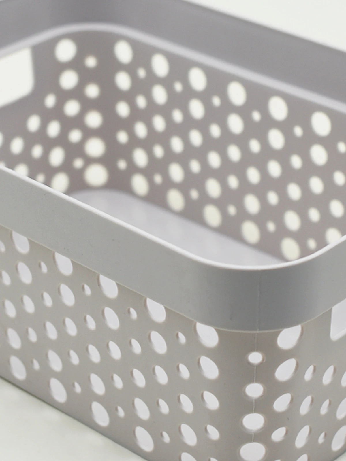 CESTO ORGANIZADOR 26X18.4X11.5CM - GRIS — Guapa