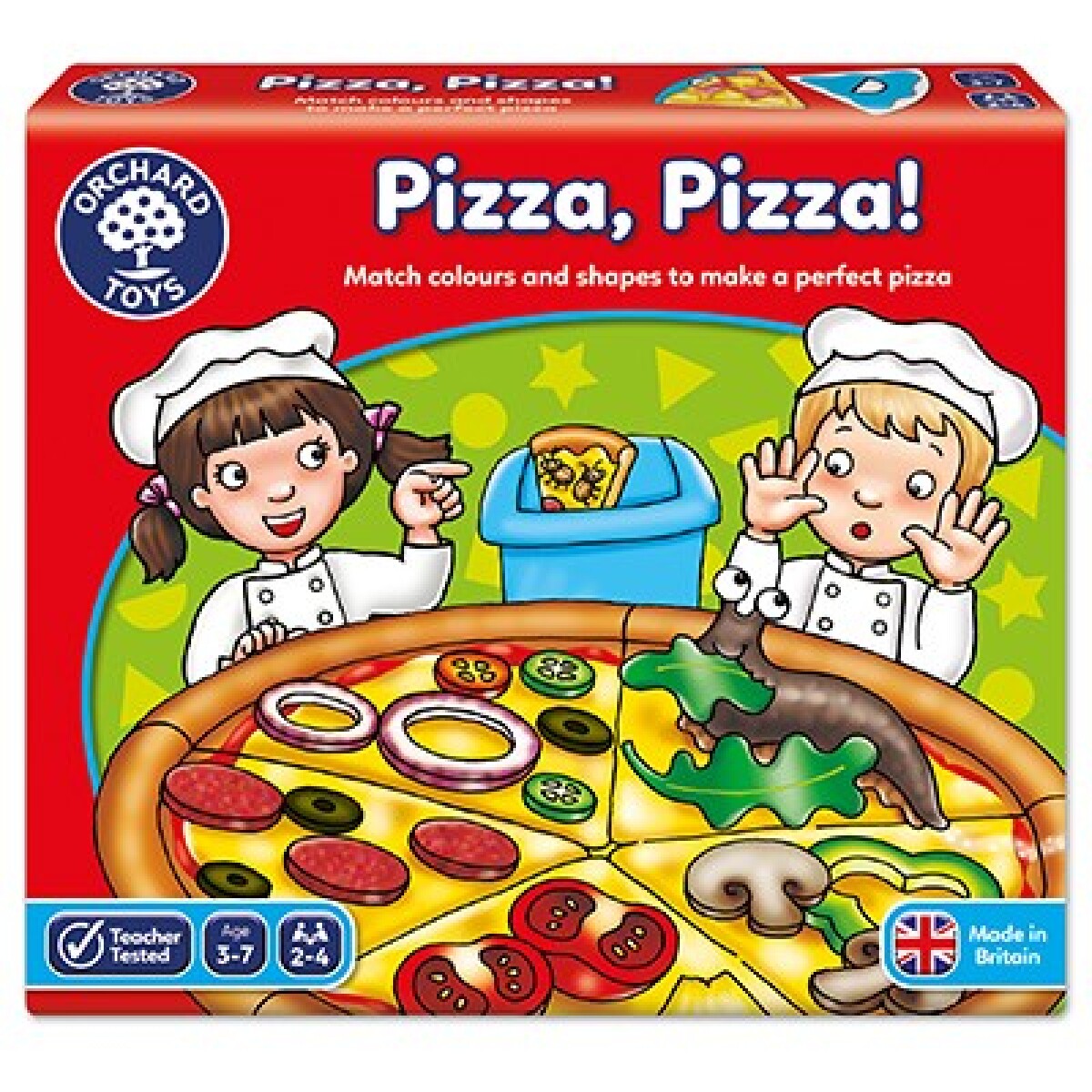Juego combinación de colores y formas Pizza — miKangaroo