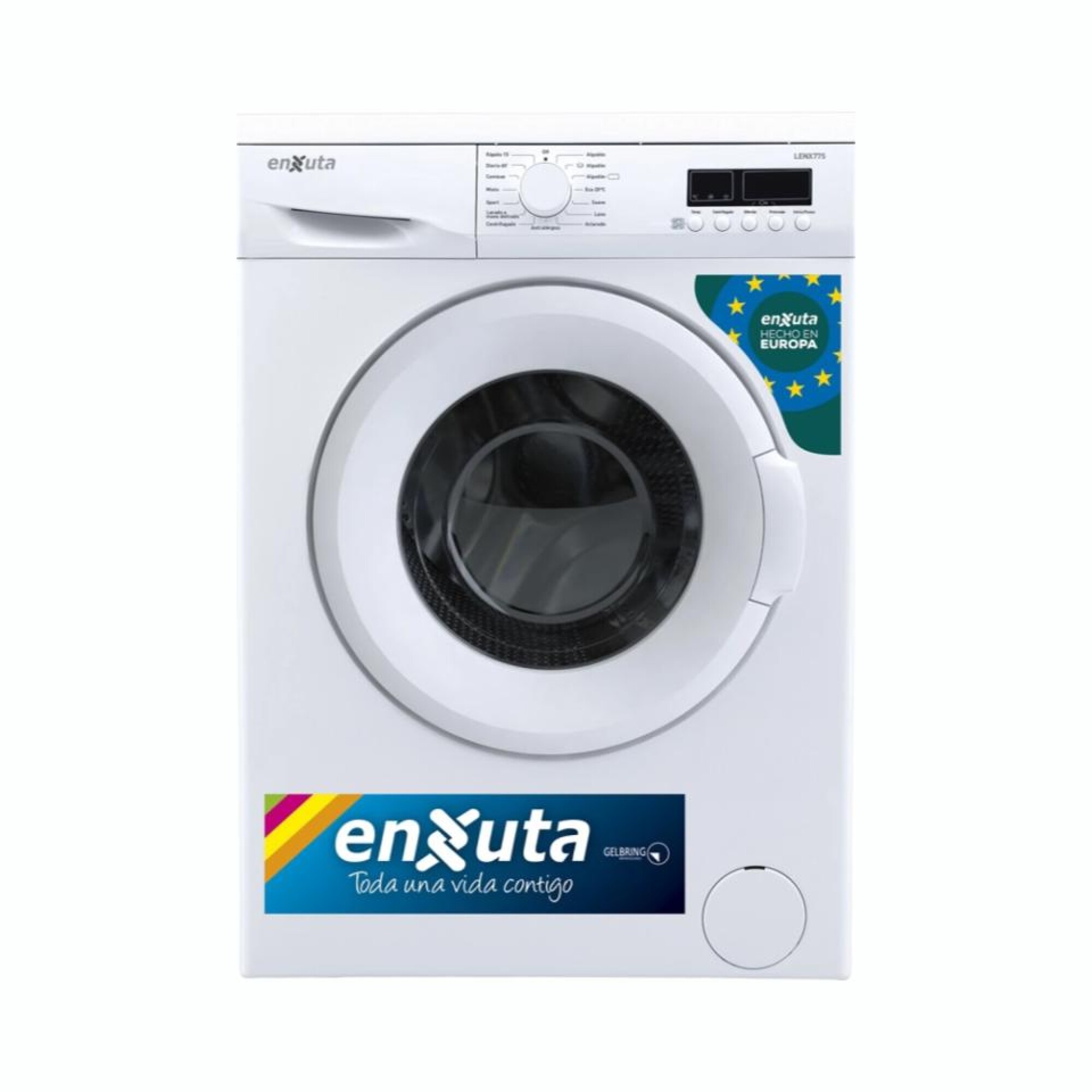 Lavarropas ENXUTA LENX775 Carga Frontal Capacidad 7Kg — AMV Store