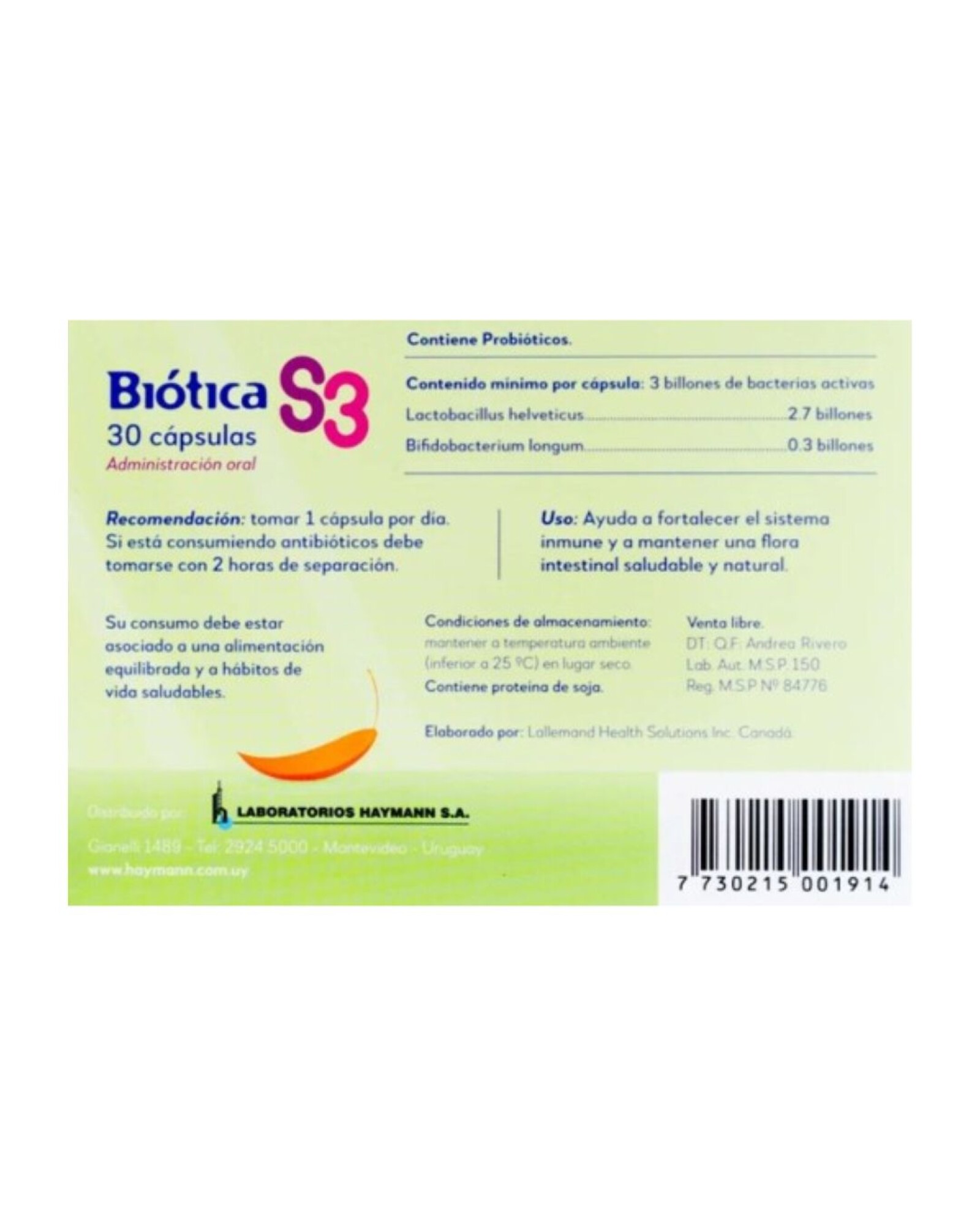 Biótica S3 x 30 Cáps — Wikimúsculos