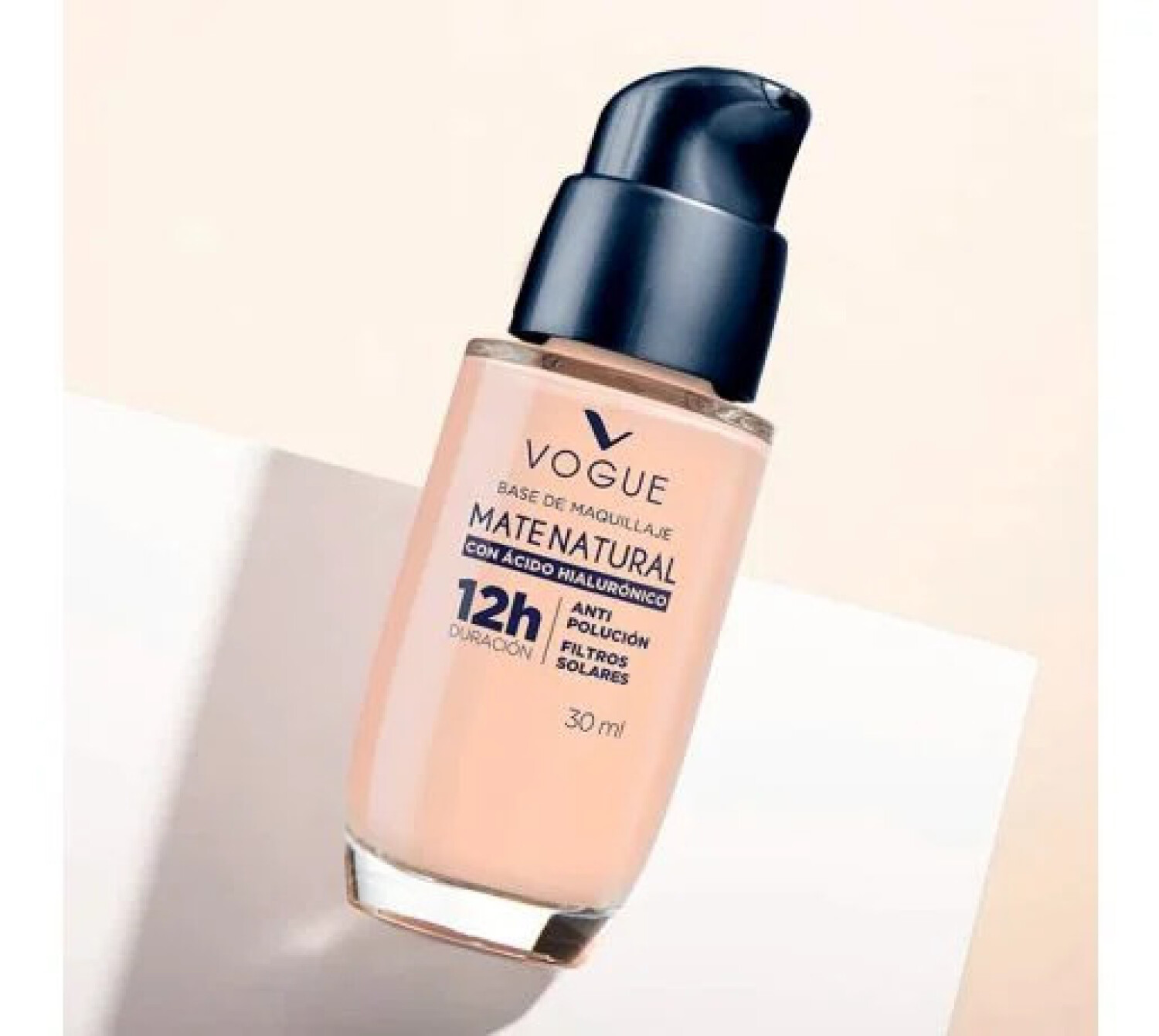 Base Vogue Mate Natural con Ácido Hialurónico 12h Duración Natural ...