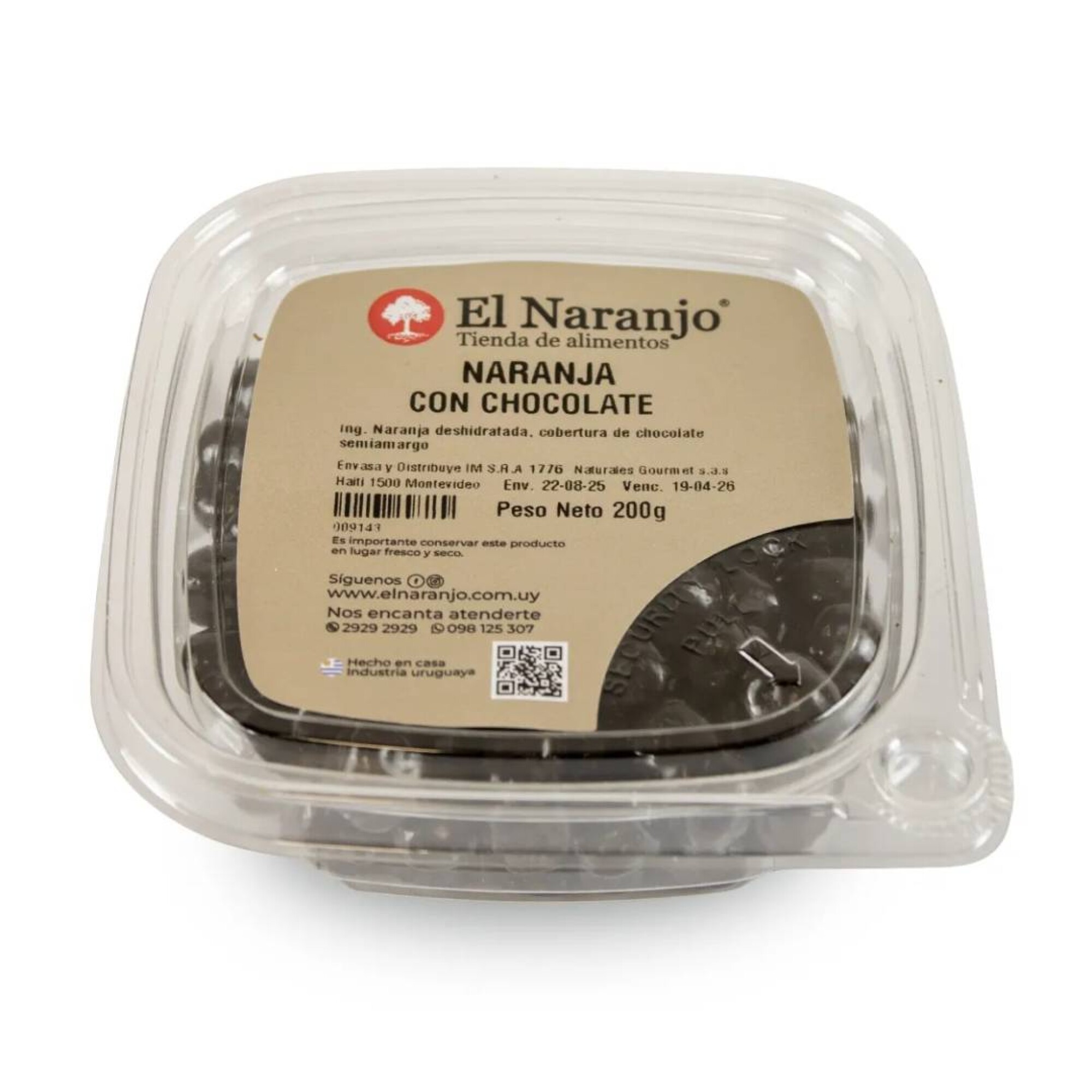 Naranja Con Chocolate El Naranjo - 200 Grs — Tienda Soy Santander