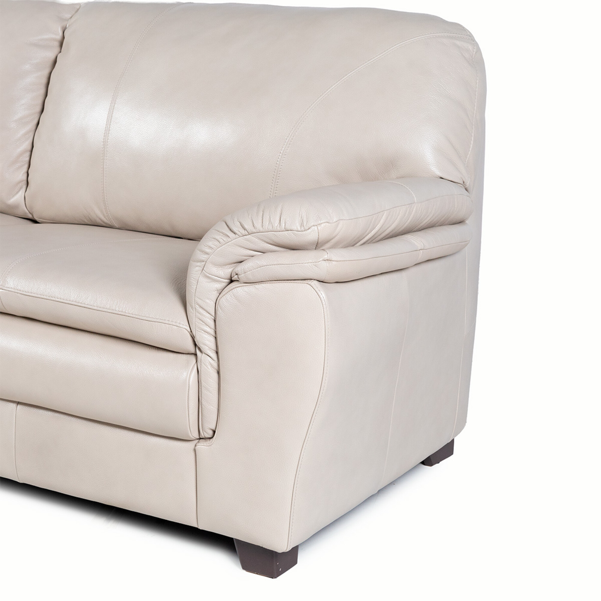 Sofá Arezzo - Cuero Básico - 3 cuerpos - Marfil — NYR Uruguay