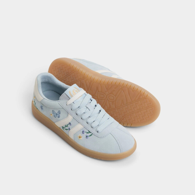 CHICSNEAKER OTHER BLUE LEATHER - OTHER BLUE — Sallustro