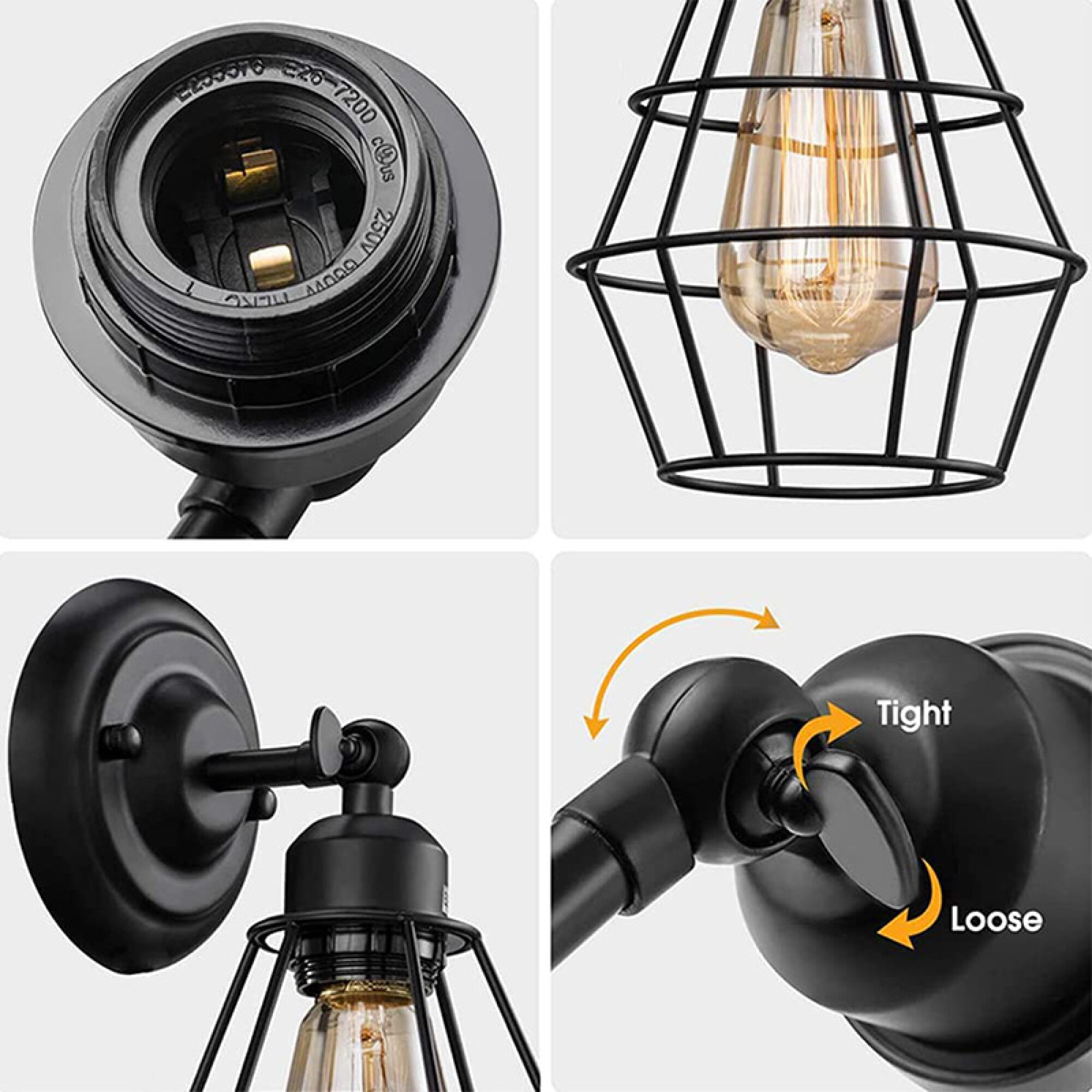 Lámpara de Pared Vintage Apolo Simple — Serlux