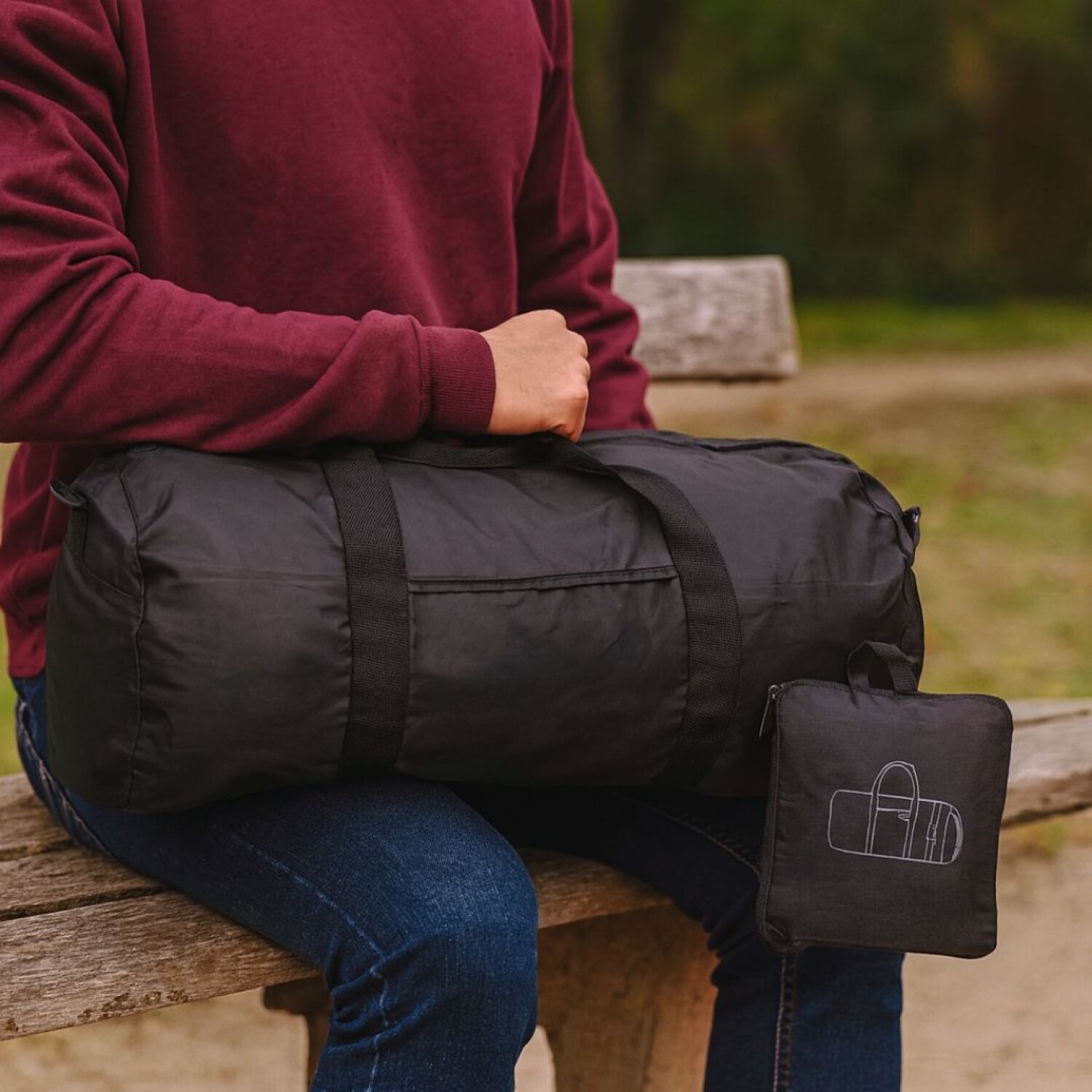 BOLSO PLEGABLE PARA VIAJE BRIO 53LTS - NEGRO — Todolandia