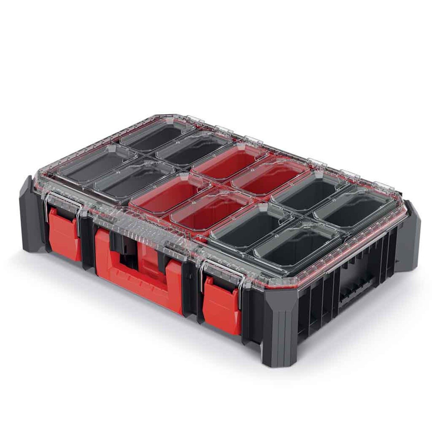 Organizador Perfir Alto Modular System KMX554015B Kistenberg - ROJO-NEGRO — Universo Binario