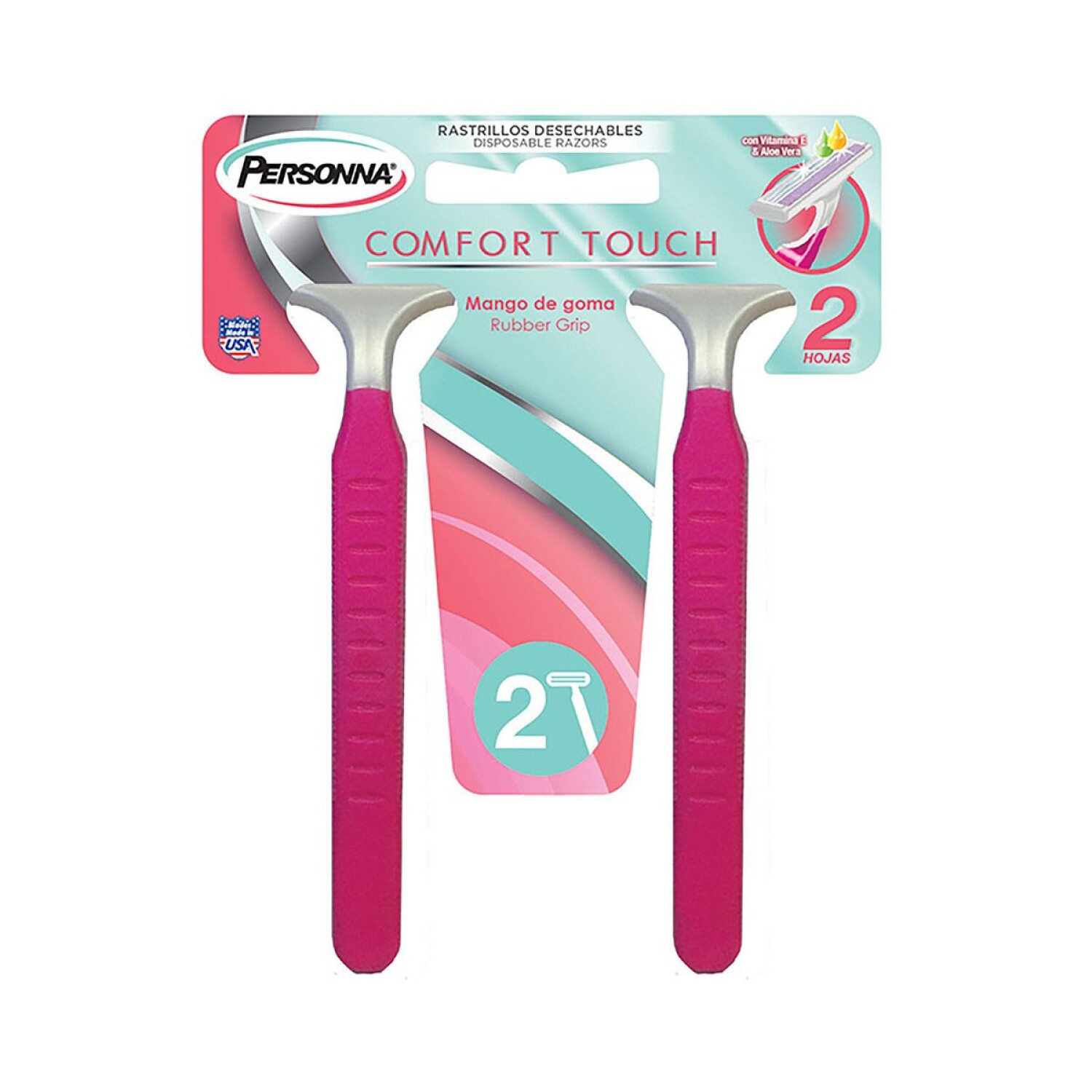 PERSONNA COMFORT TOUCH WOMAN BLISTER X 2 — Farmacenter