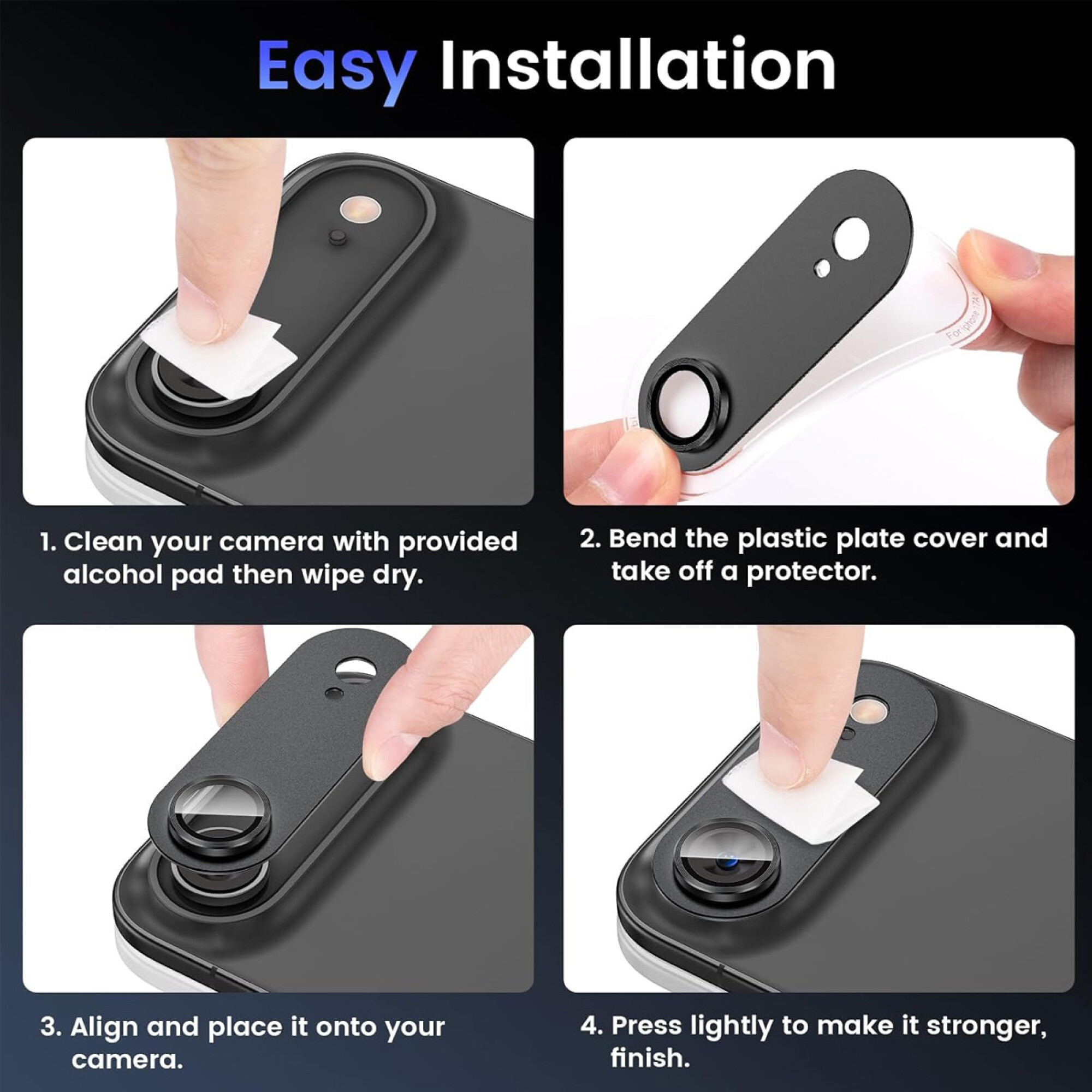 Protector Para Cámara IPhone Air Negro — ZonaTecno