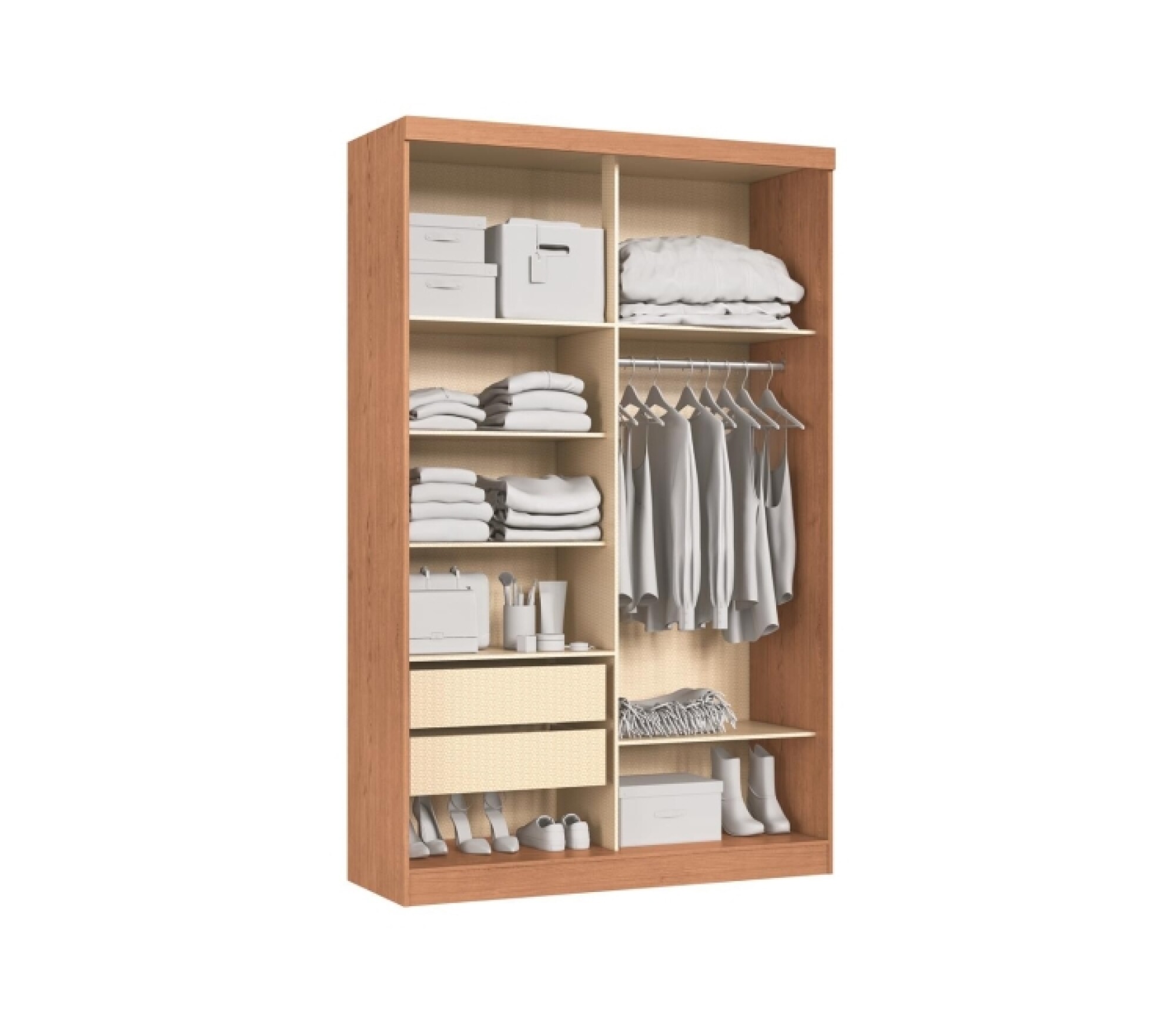Ropero Rubi Infinit 2 Puertas Correr Cedro/duna 3927a Mdp — Albanes