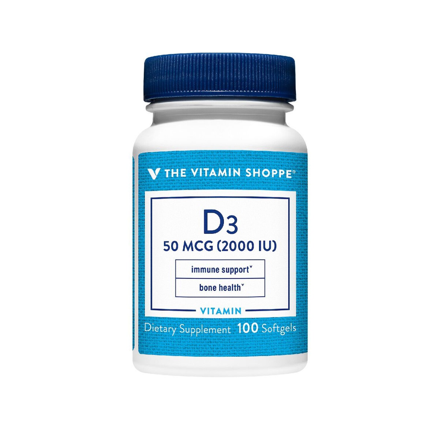 VIT. D3 50 MCG (2000 IU) VIT. SHOPPE FR. — Farmacenter