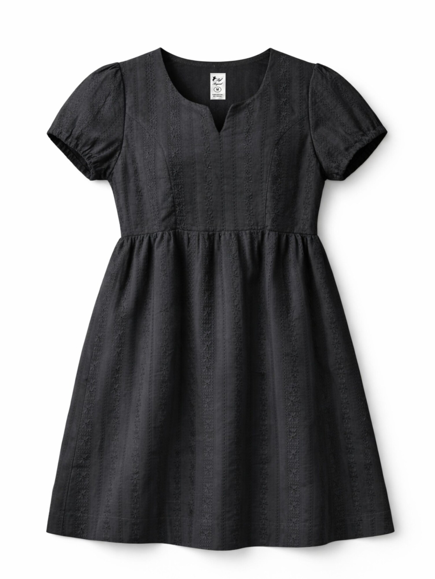 Vestidos broderie - Negro — Bagual