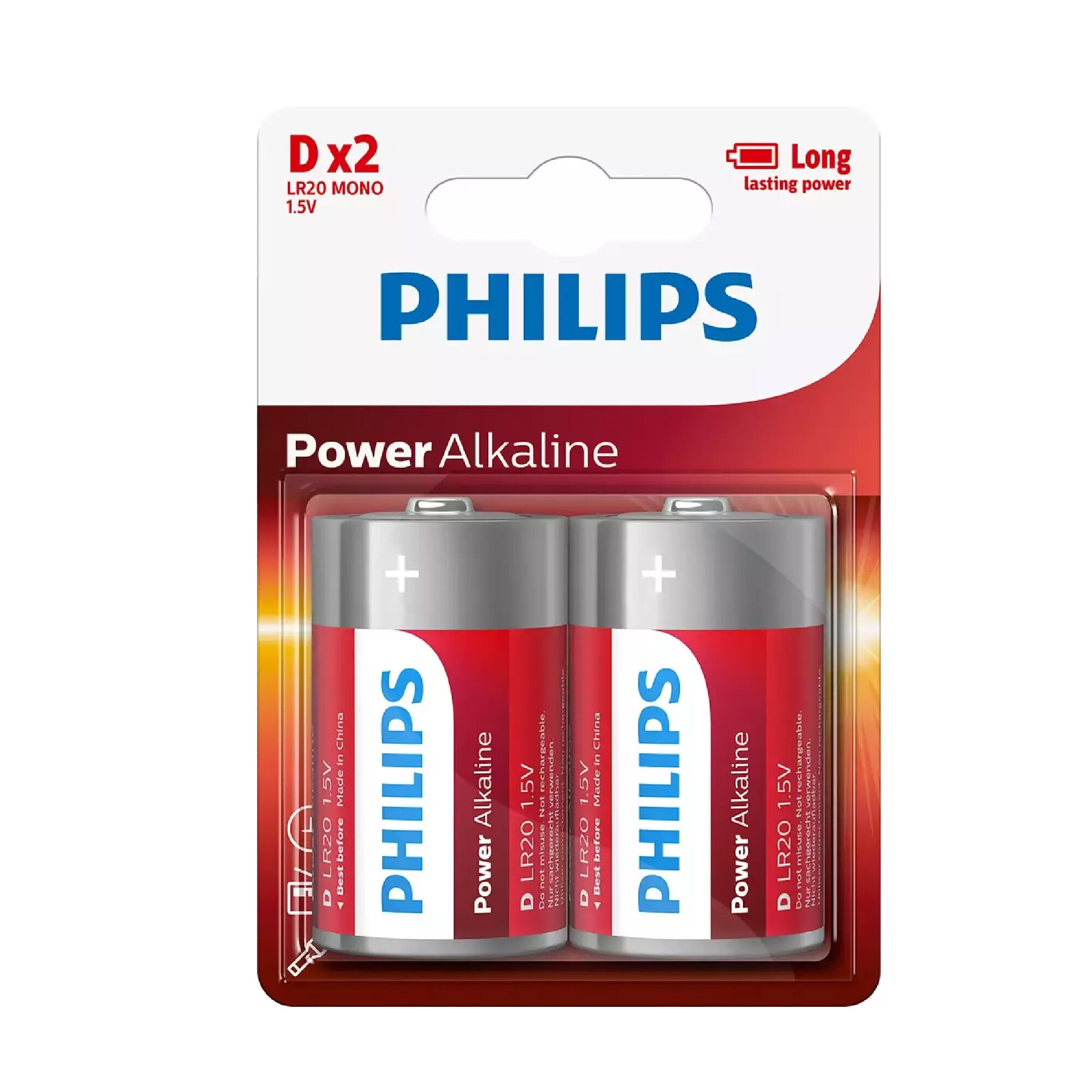 Pila D linea Power Alkaline — Philips