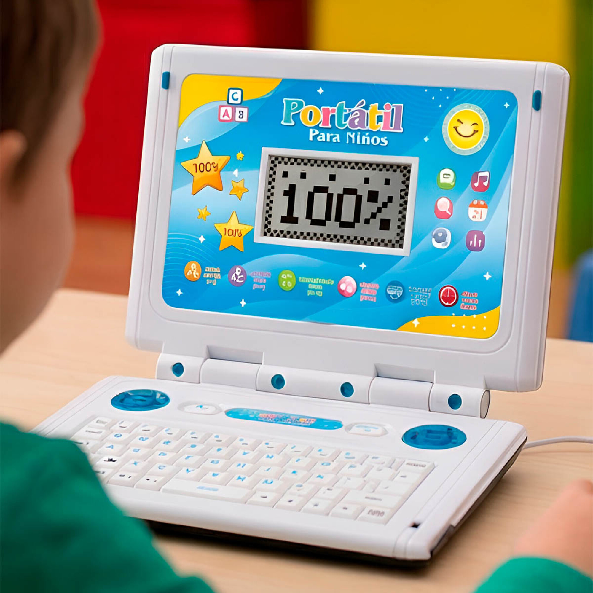 Computadora Laptop Infantil Educativa En Español - Azul — El Rey del ...