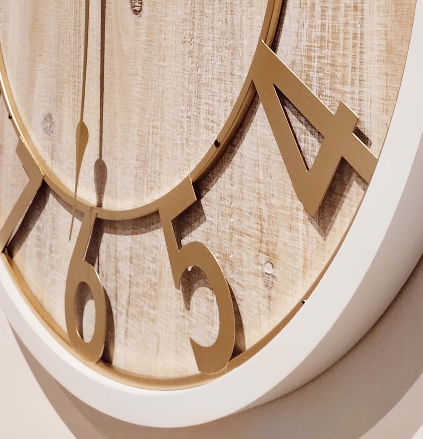 Reloj de Pared - Madera y metal - Diámetro 68cm — Rustico Hogar