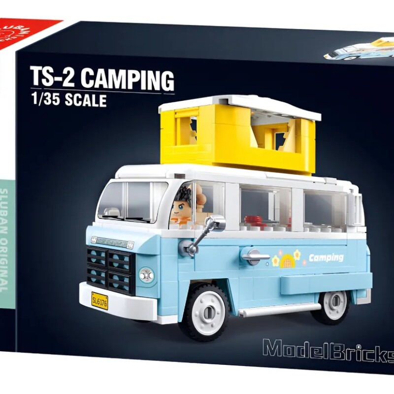 Camioneta Furgoneta De Camping Sluban Model Bricks M38-b1192 ...