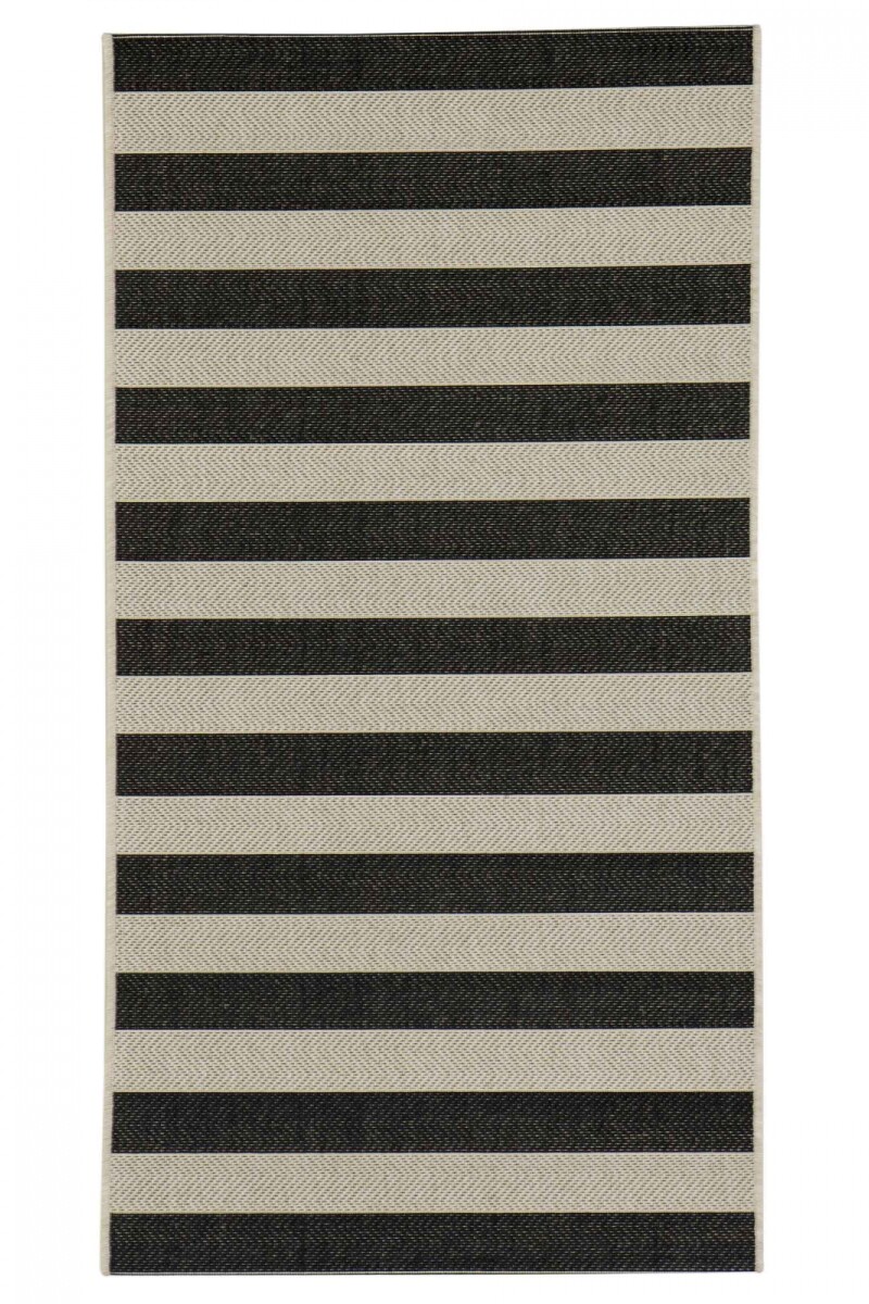 LINEO - ALFOMBRA LINEO LIN/5031/9H01/ 080X150 WOOL/BLACK — Vinibel