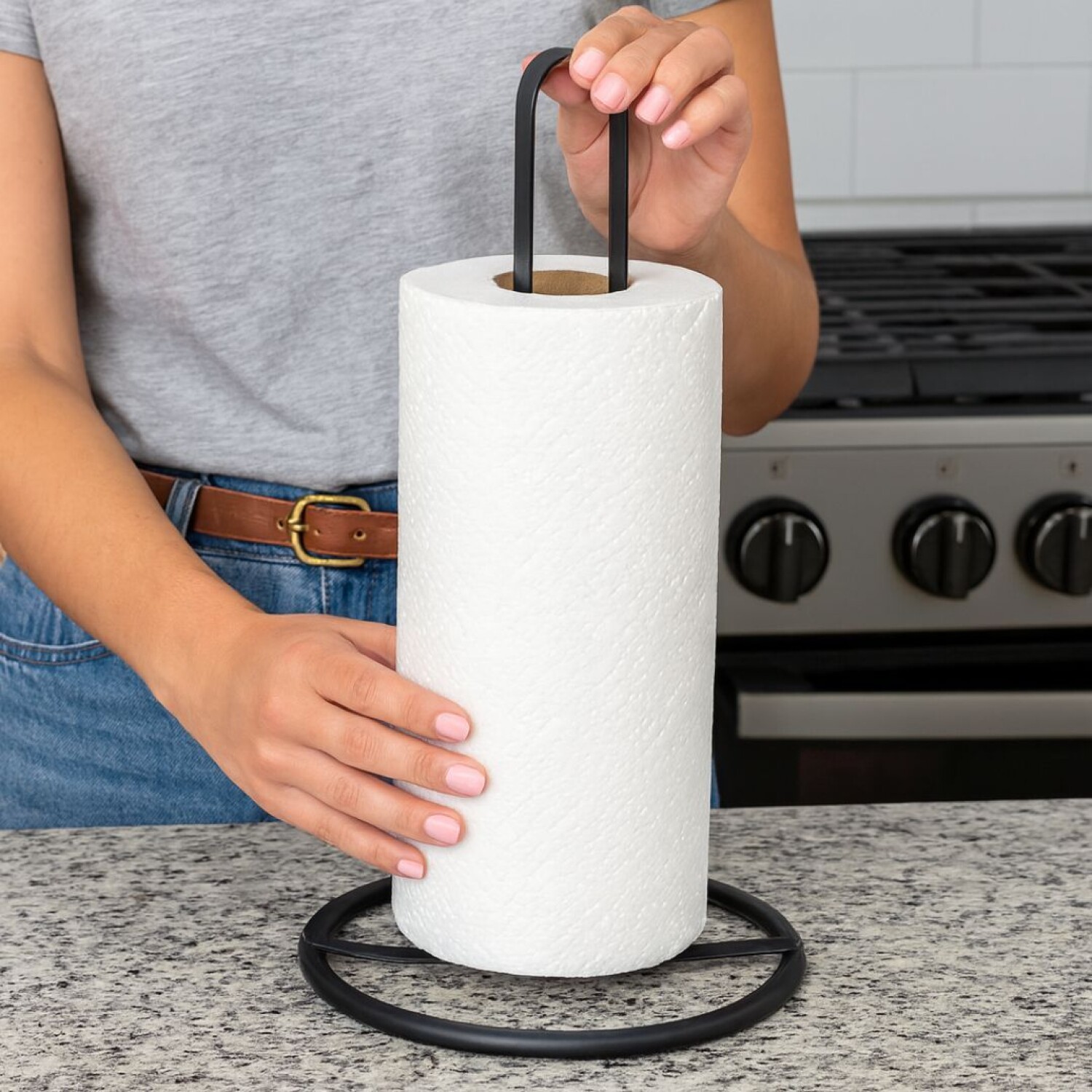 PORTA ROLLOS DE COCINA METALICO — Todolandia