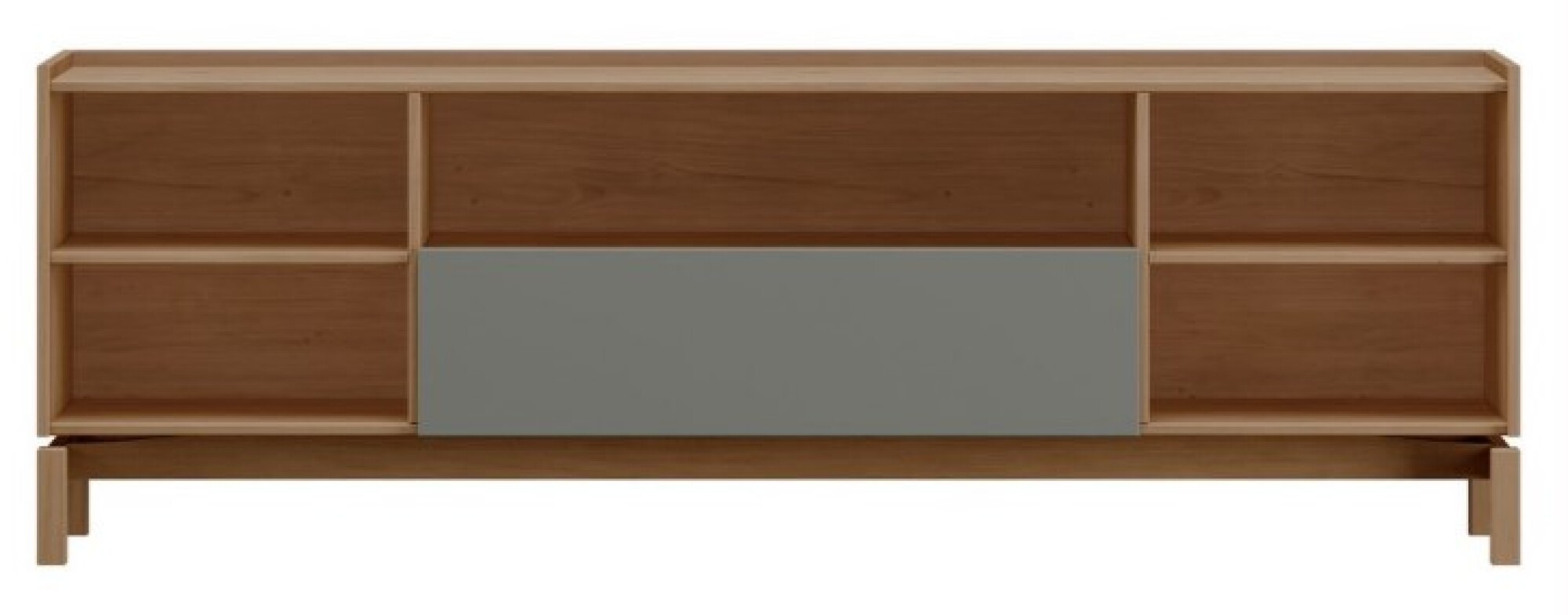 Rack Estante Barcelona – 2 Puertas y 1 Cajón Color Tauari / Concret ...