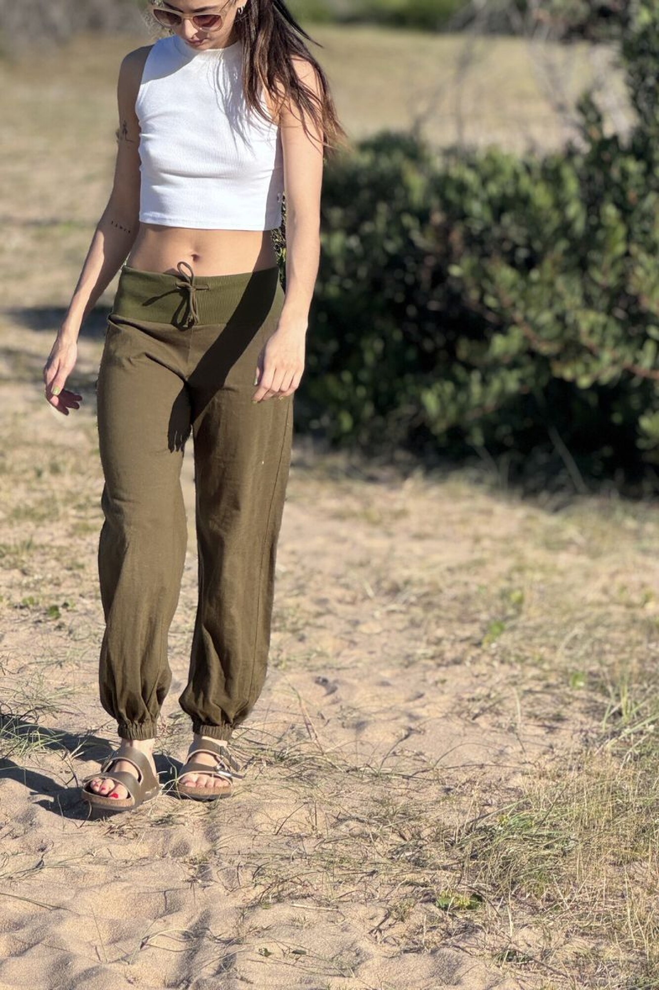 Pantalón babucha - Verde musgo — Alegria