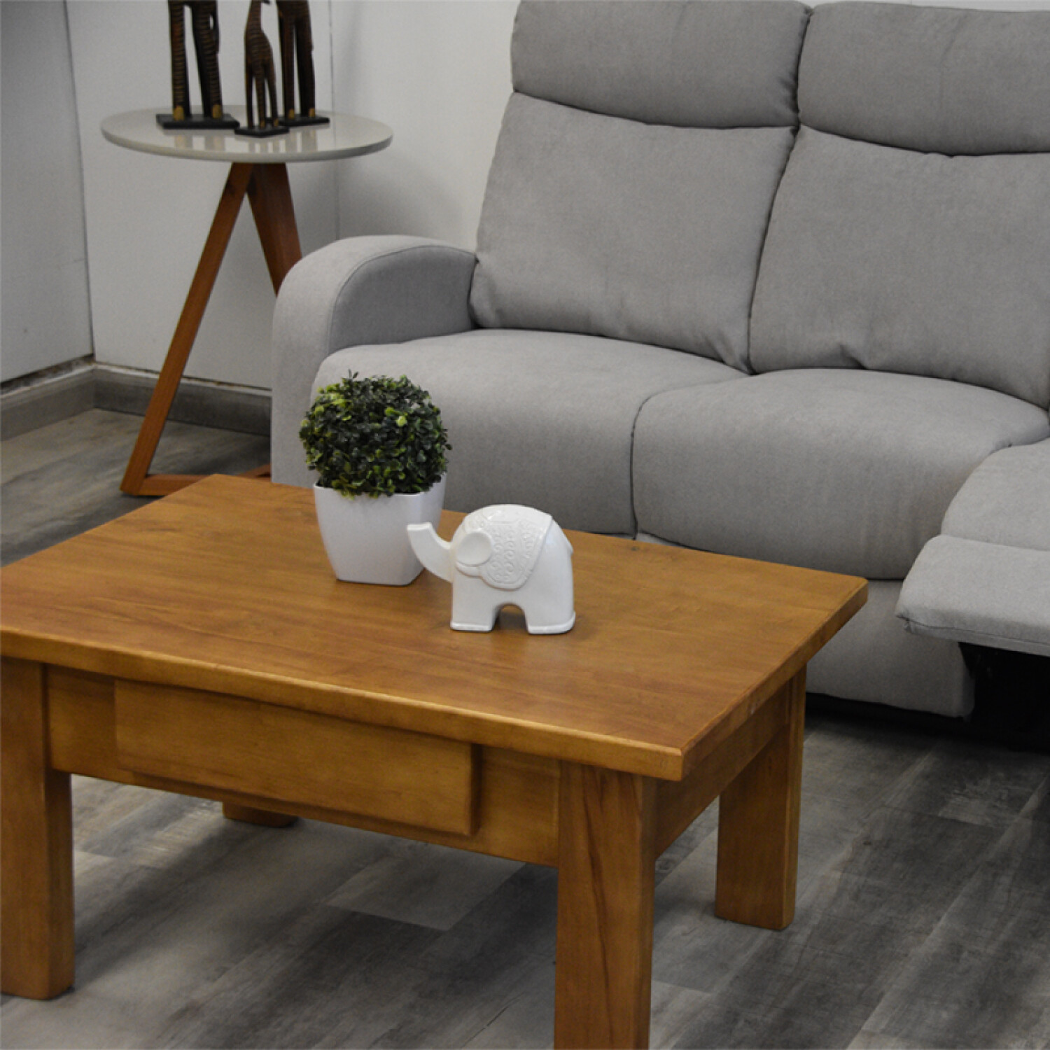 Reclinable Fine 3 cuerpos gris — Serra Amoblamientos