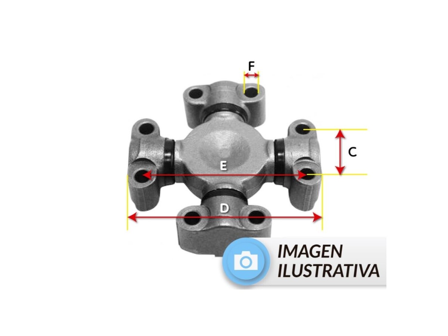 CRUCETA C:56mm D:174mm — Larrique Rulemanes