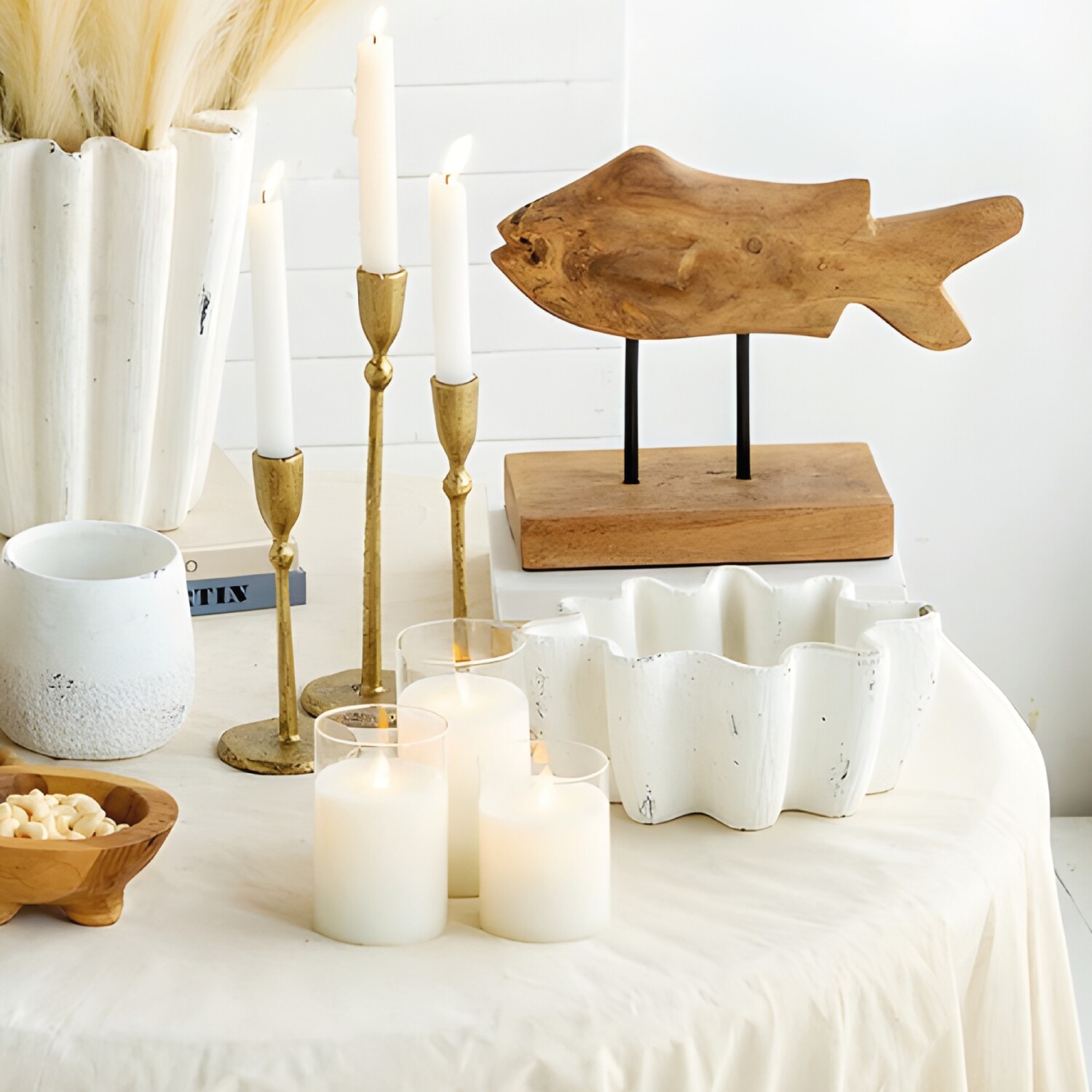 MACETA FORMA ORGANICA 26x18.5x12CM BLANCO — Koz Design