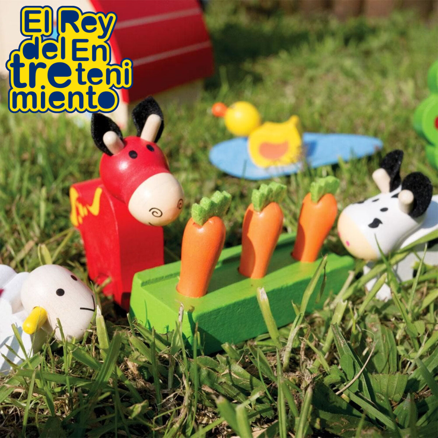 Mini Granja Bigjigs Para Niños Con Figuras Madera — El Rey del ...