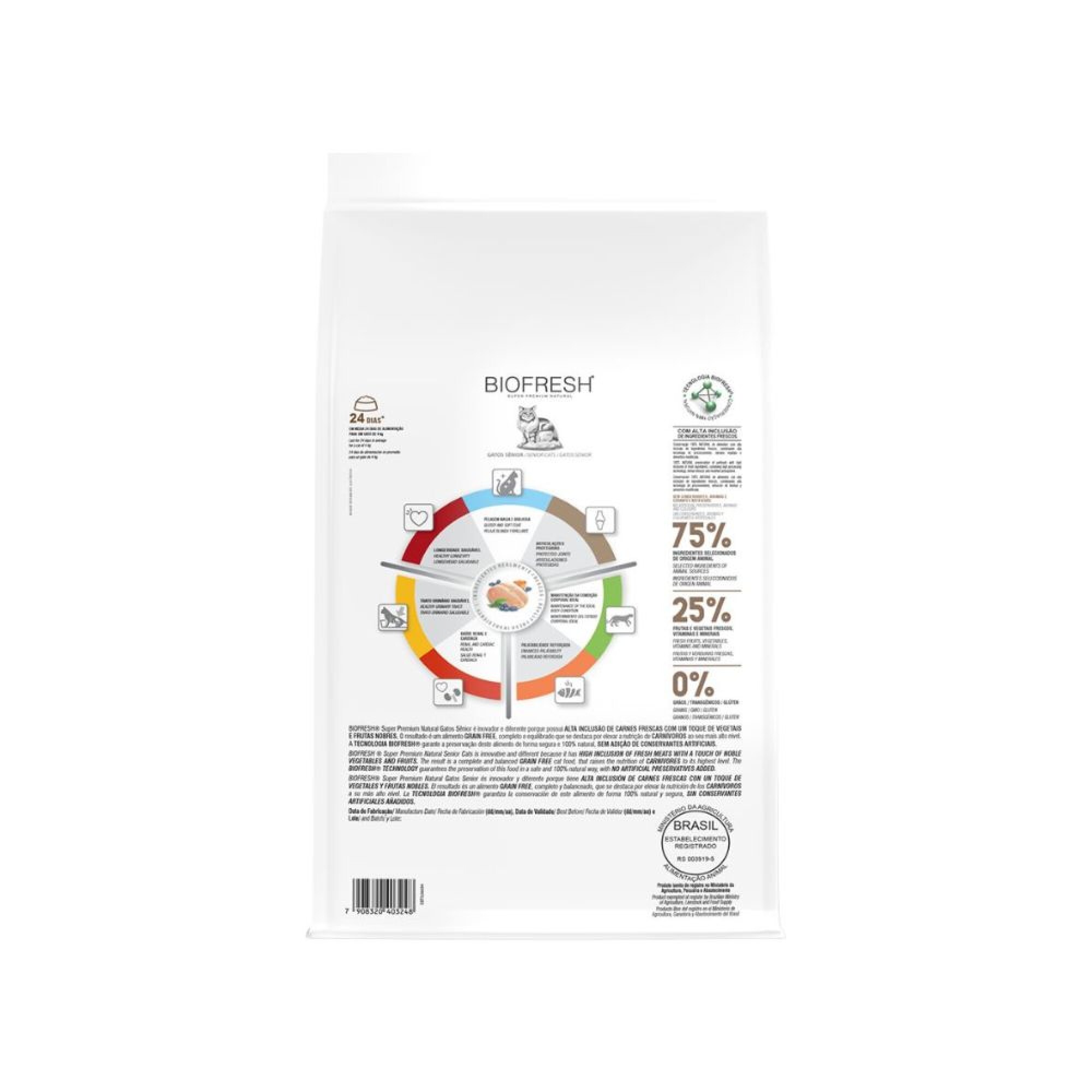 Biofresh Gato Senior Pollo 1,5 kg | Salud para Gatos Mayores — Pet+