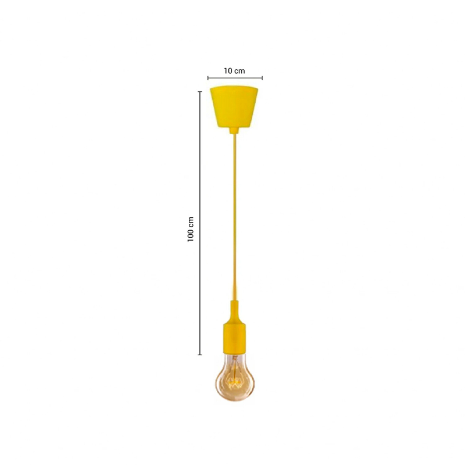Luminaria Colgante De Techo Colorful Amarillo — Serlux