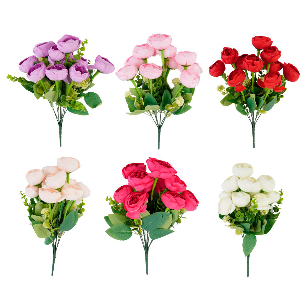 Ramo de flores artificiales pimpollos — El Clon