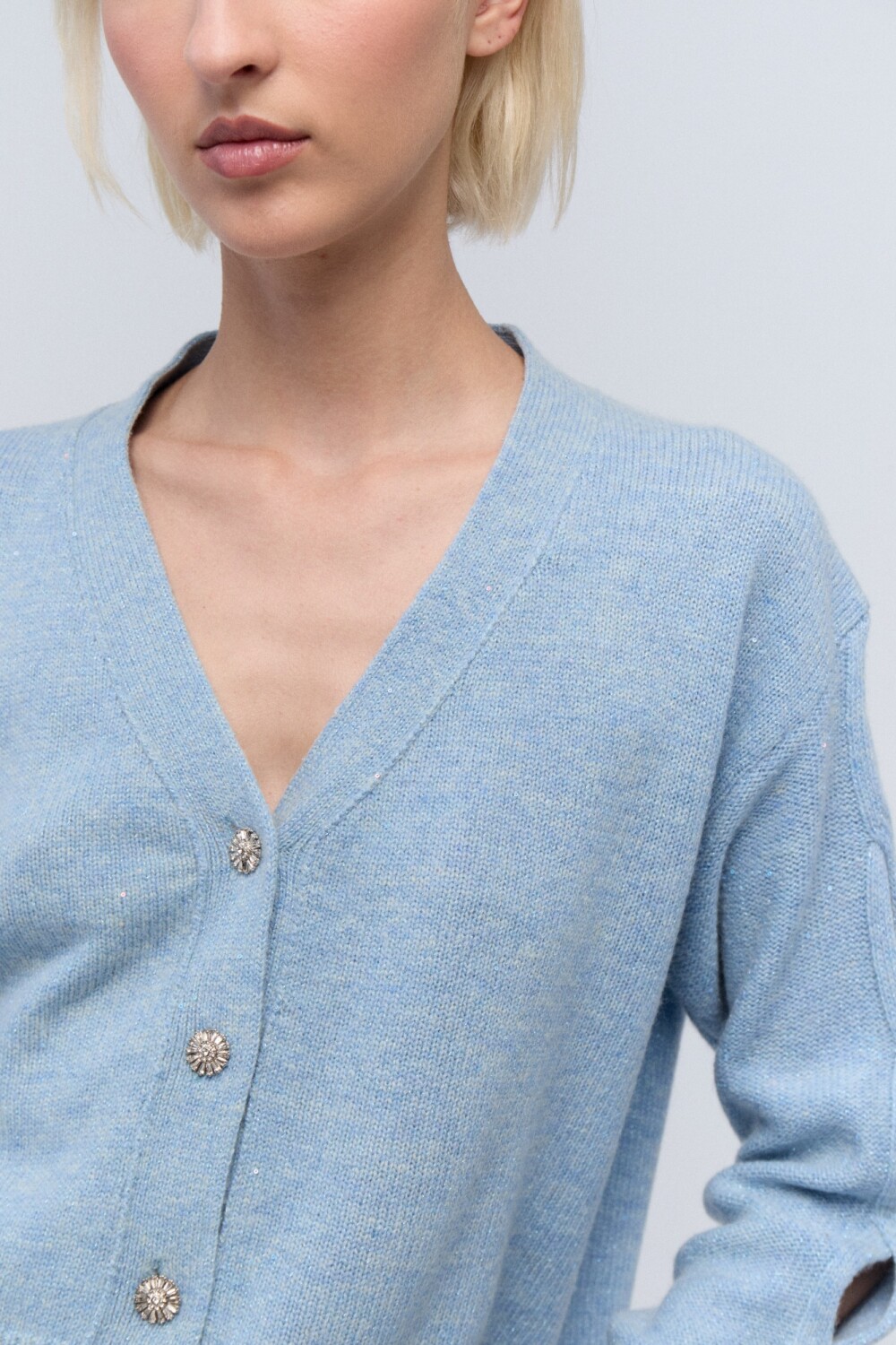 Cardigan Alana - Celeste — Saura