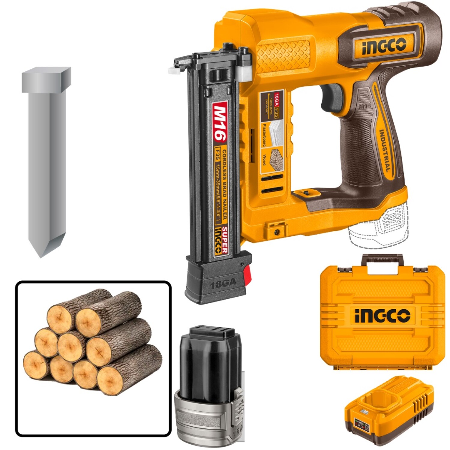 Clavadora A Batería Ingco CBNLI2038 Con Accesorios Ub — Universo Binario