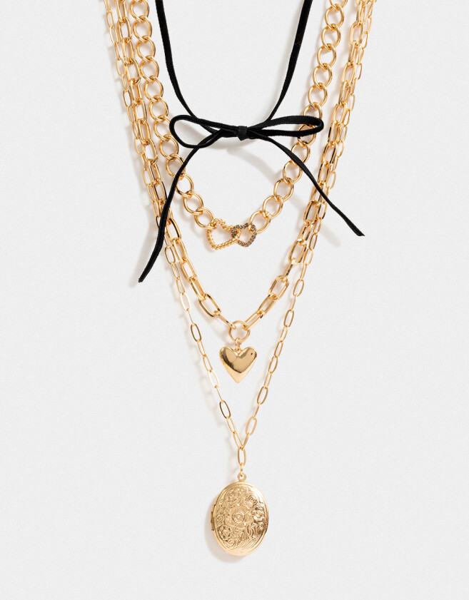 Set De Collares Corazón Relicario — Todomoda