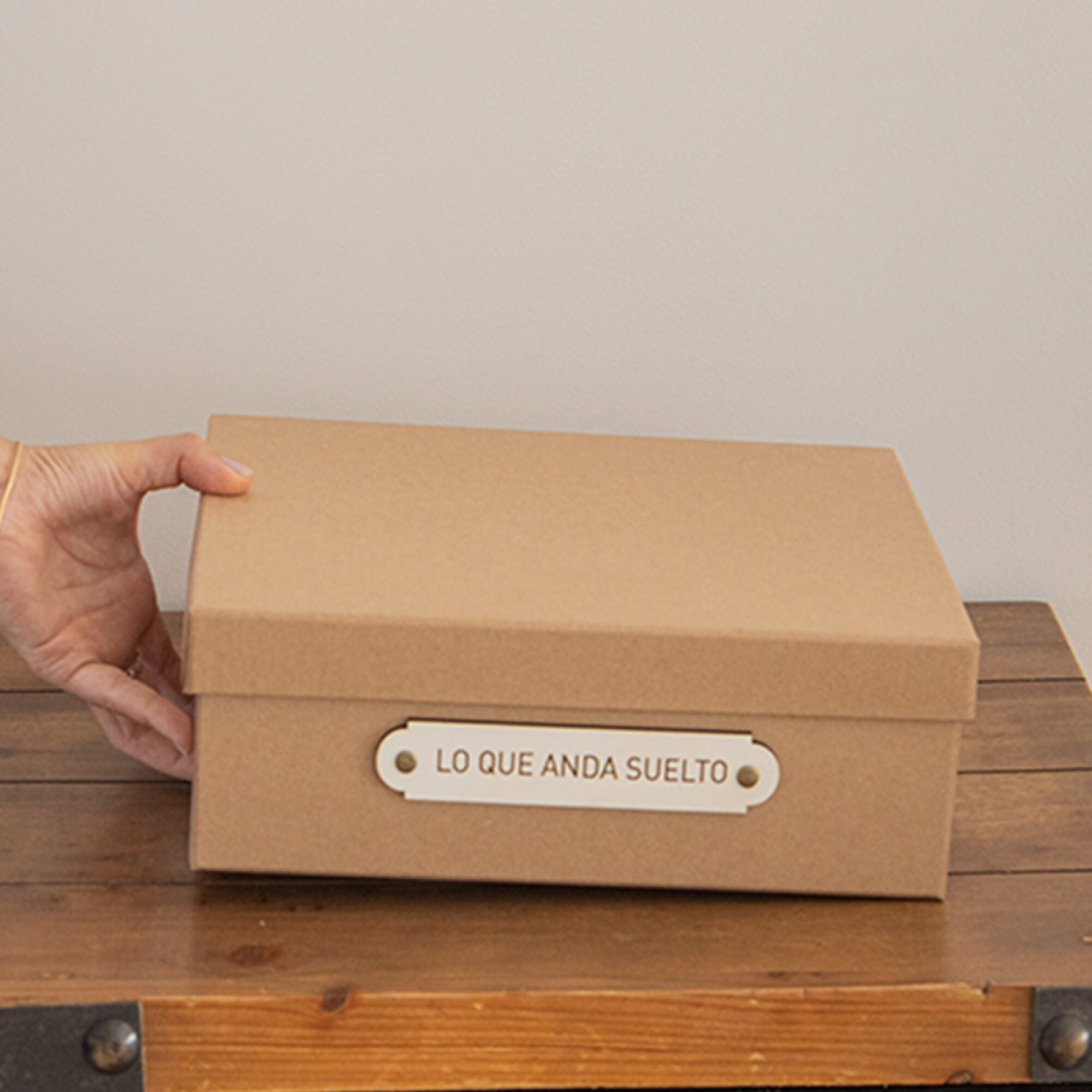 Caja Rotulada Kraft l Mediana — Organiza Simple