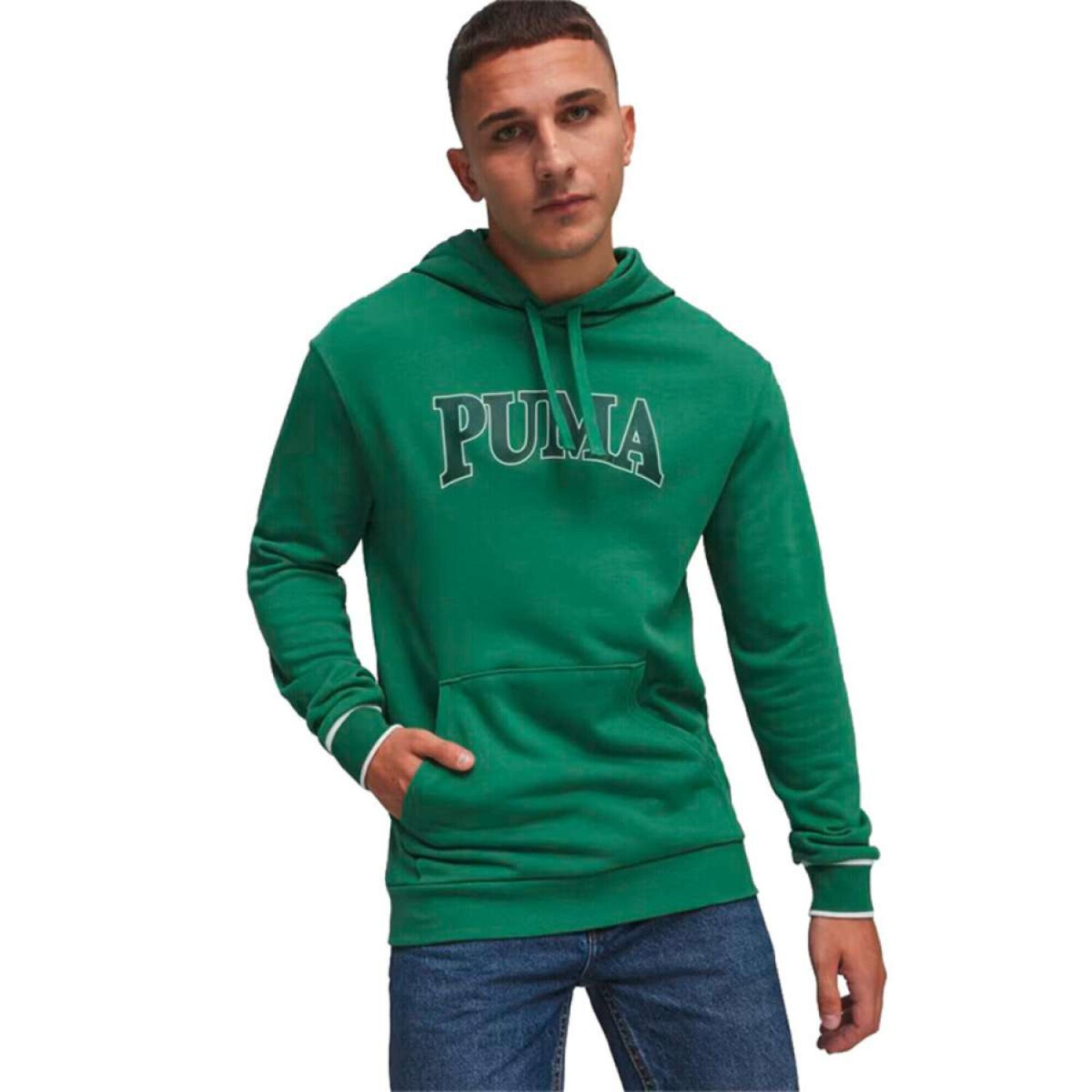 Abrigo Puma Squad Hoodie Tr de Hombre - Verde — Tienda Soy Santander
