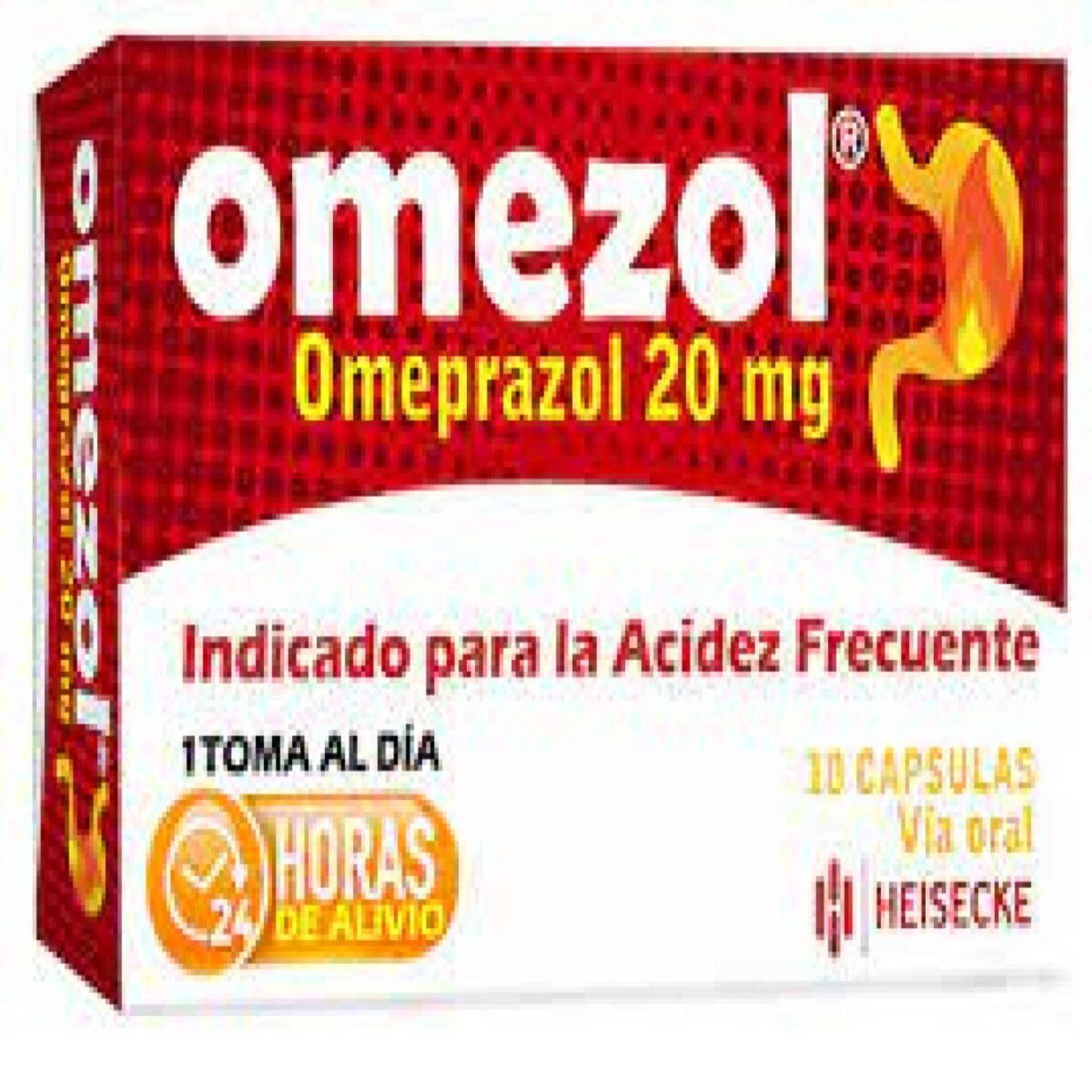 OMEZOL 20 MG. CJ X 10 CAPSULAS — Farmacenter