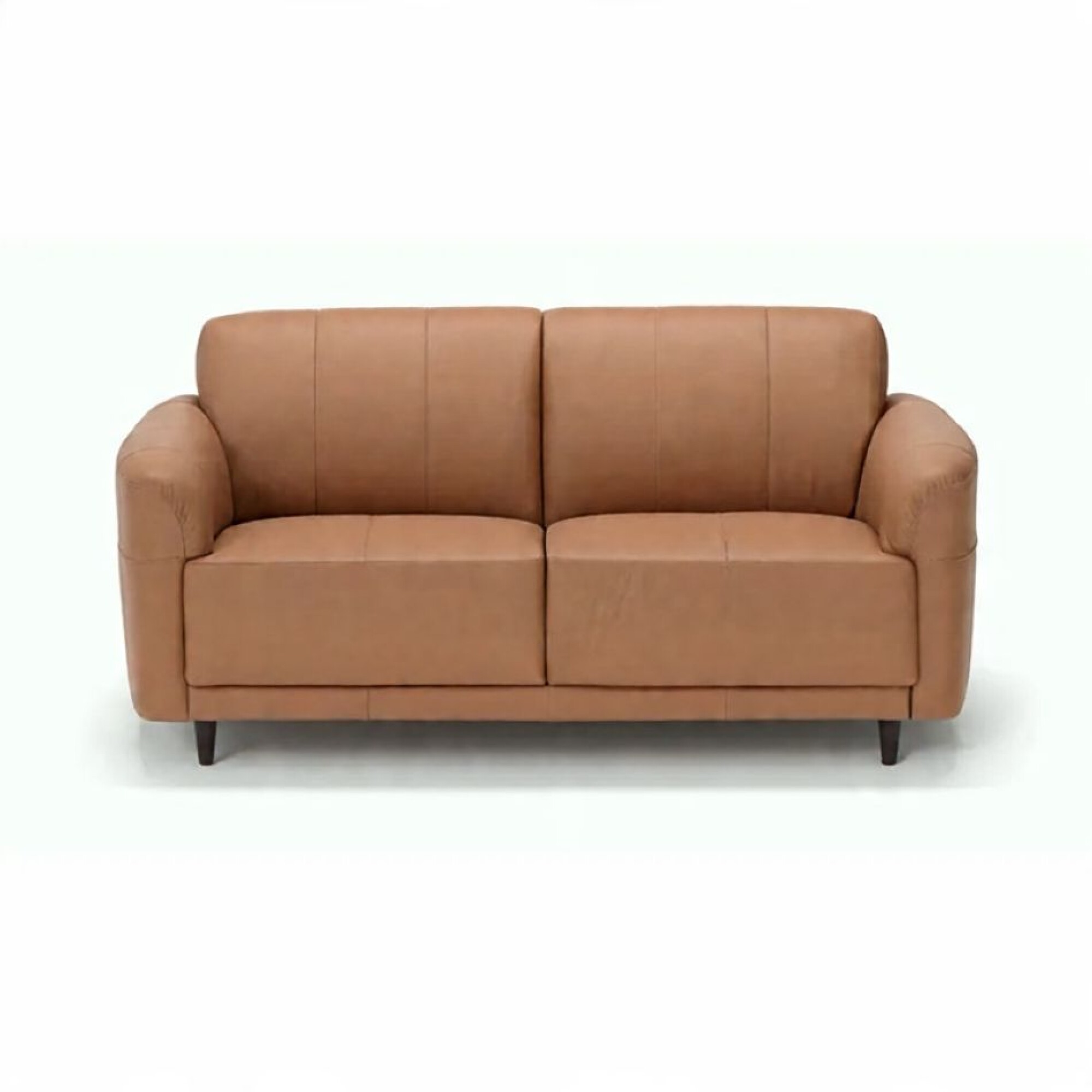 SOFA 2 CUERPOS - 100% CUERO - MODELO MARBELLA - COLOR MARRON CLARO ...